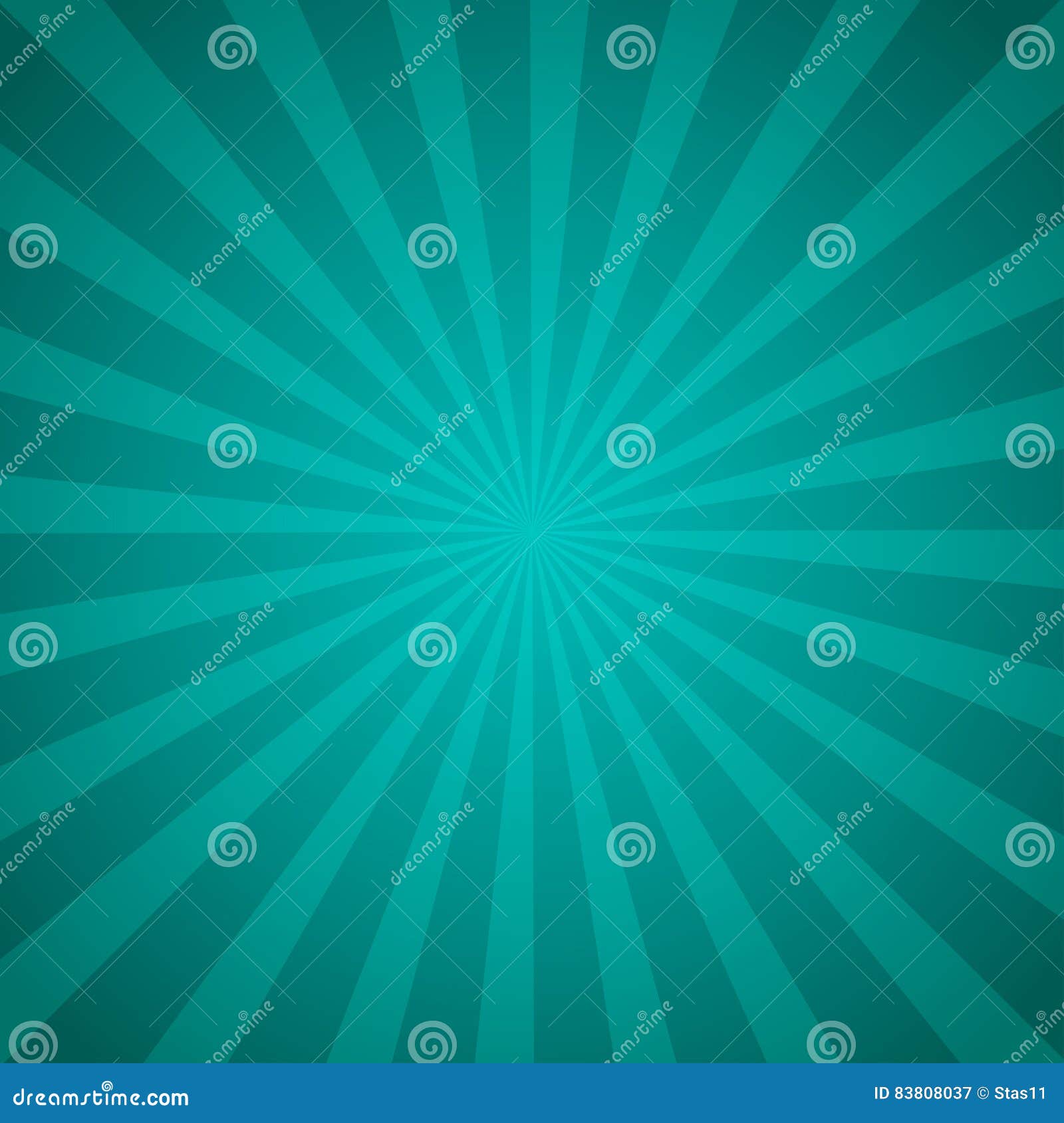 Sunburst Retro in Vintage Style. Vector Illustration Stock Illustration ...