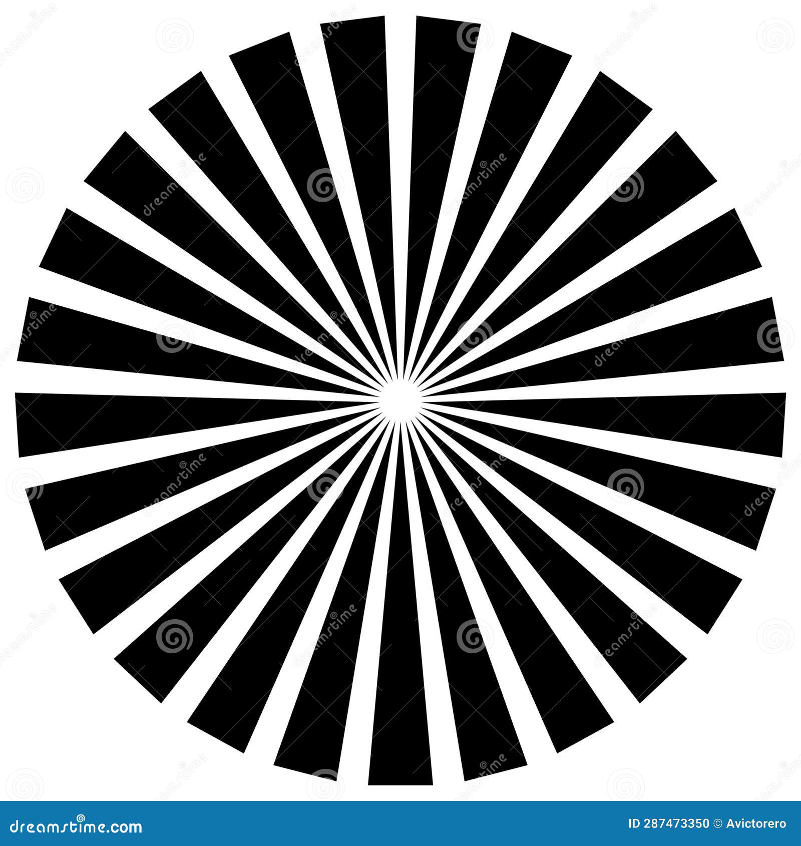 Sunburst Starburst Rays, Radial Beams Circle Design Element Stock ...