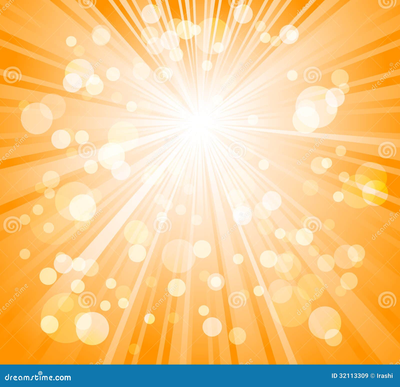 Sunburst stock illustration. Illustration of presentation - 32113309