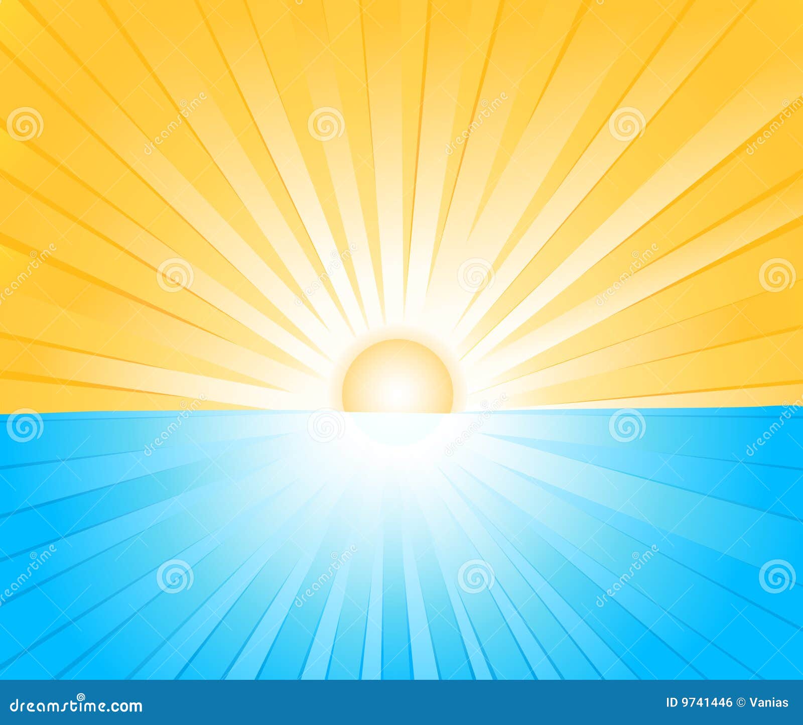 Sunburst Vector Illustration Stock Vector - Illustration of holiday ...