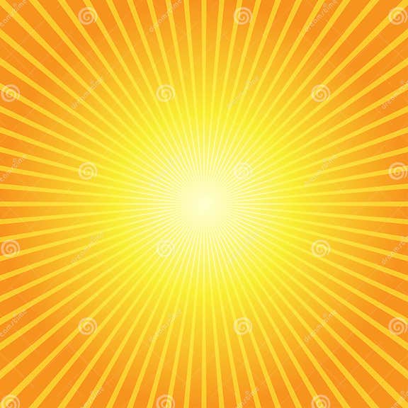 Sunburst Yellow Orange Background Stock Vector Illustration Of Shine