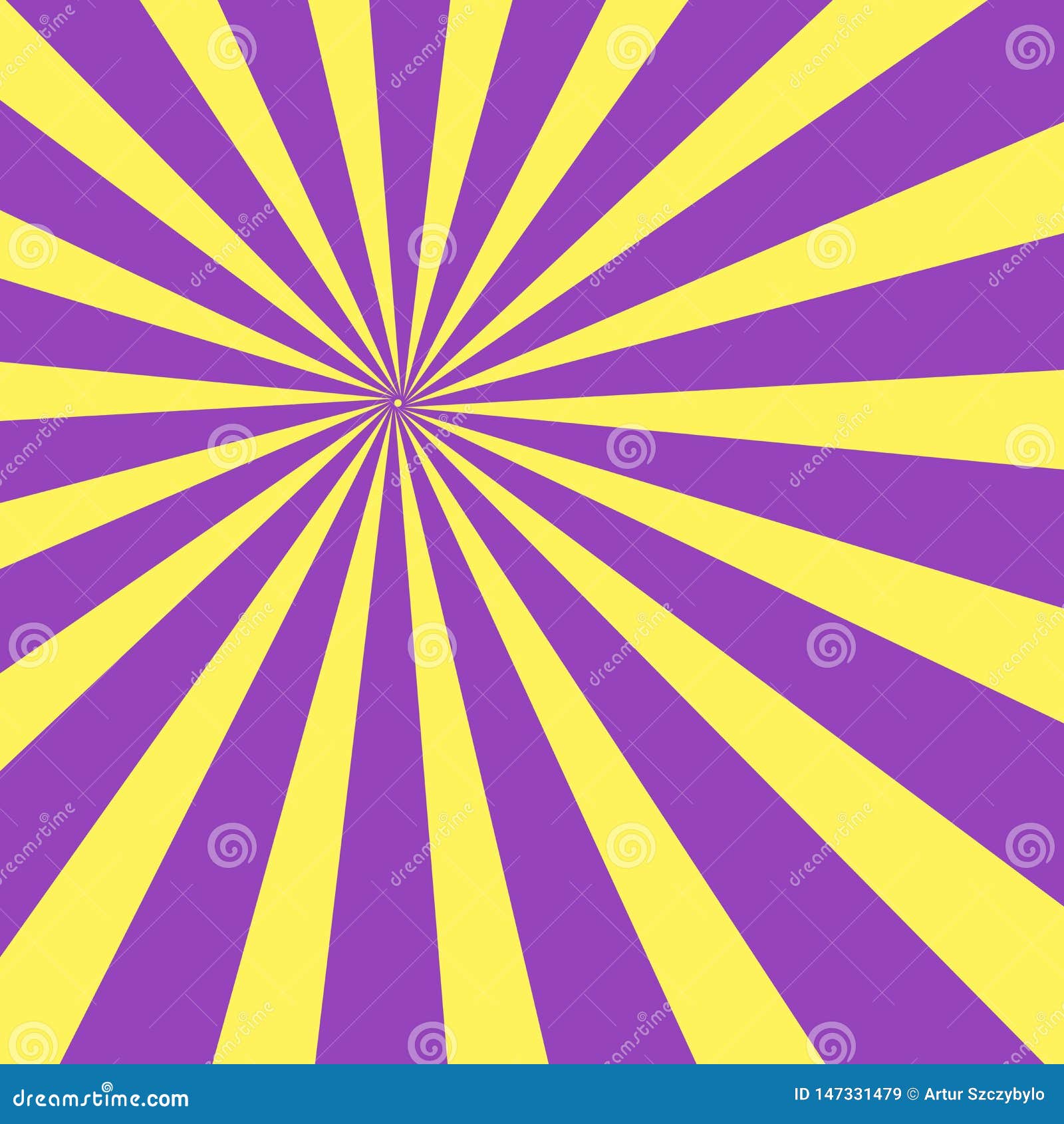 Sunburst with Yellow Pastel Color for Rays and Beams. Multi Tone ...