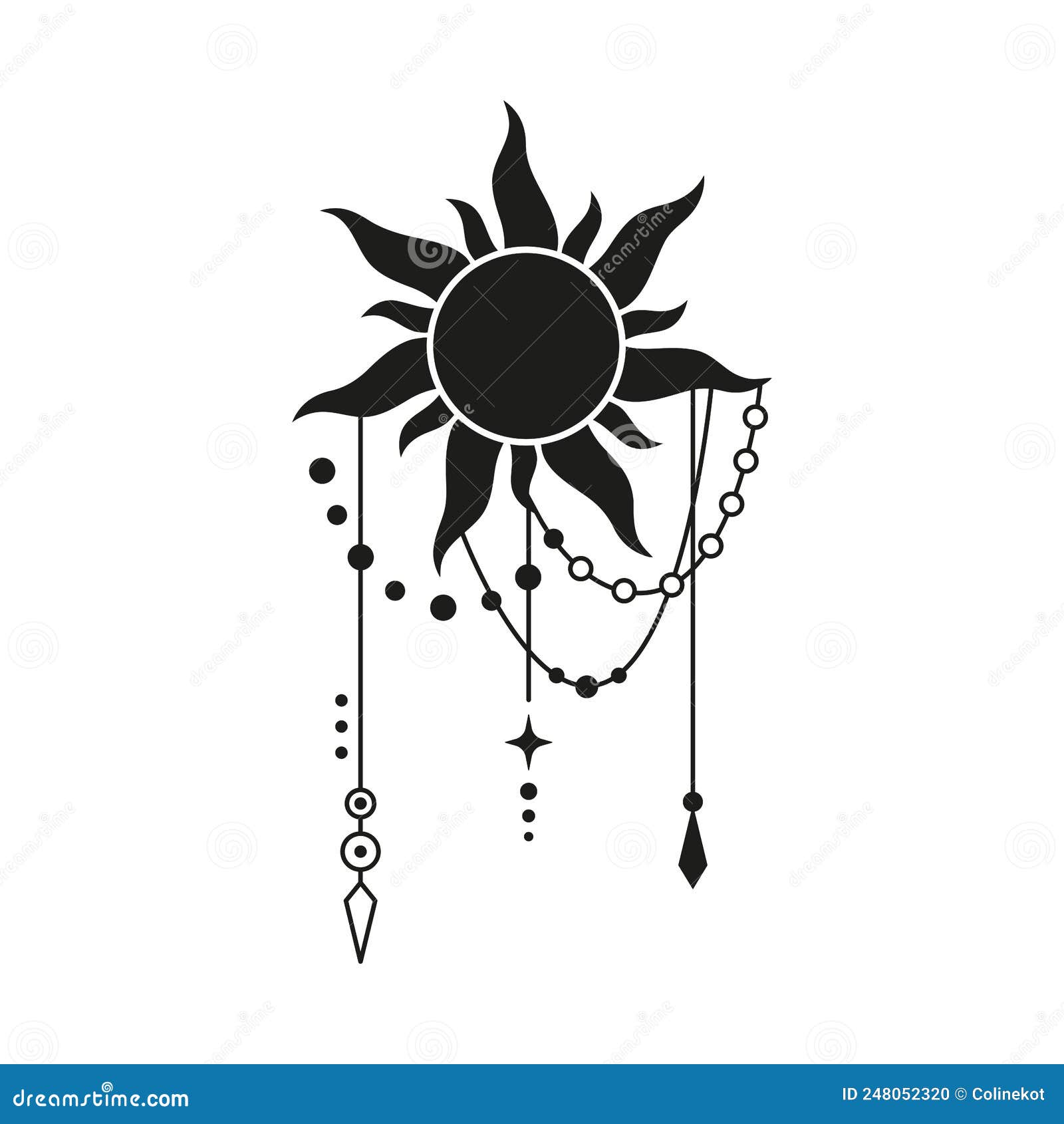 Suncatcher illustration stock vector. Illustration of magic - 248052320