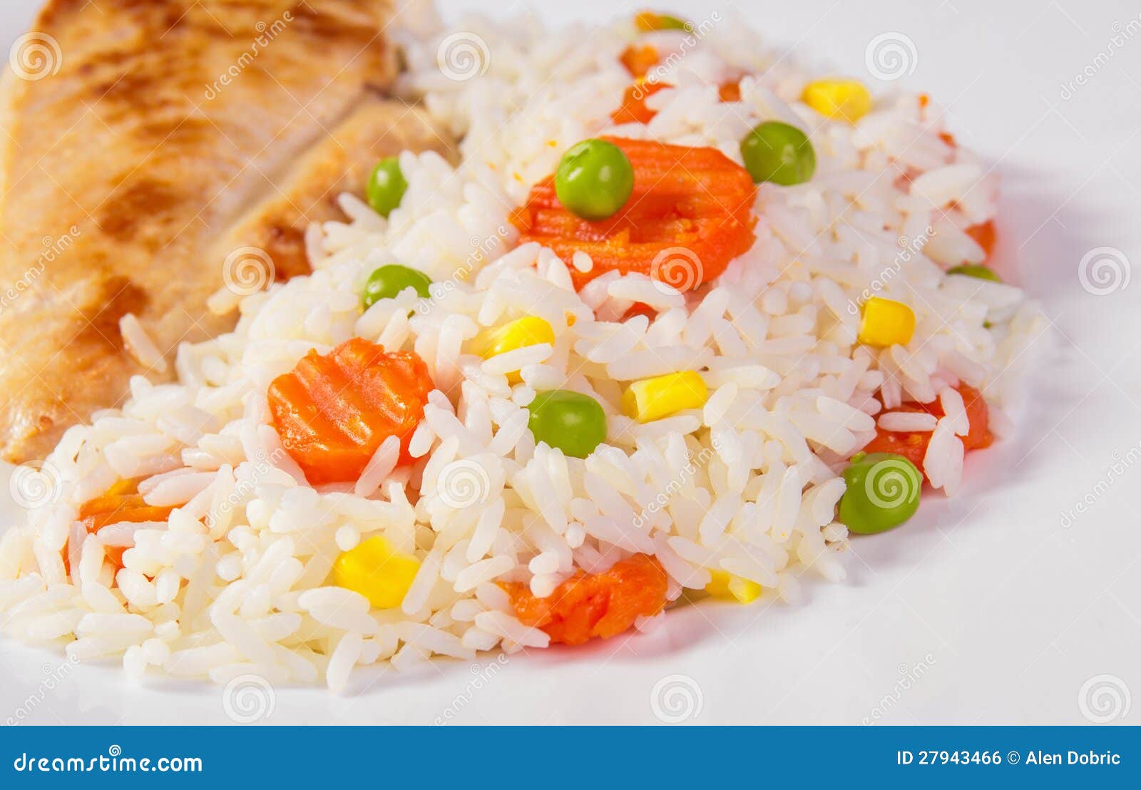 Sund mat arkivfoto. Bild av höna, bröst, platta, matställe - 27943466