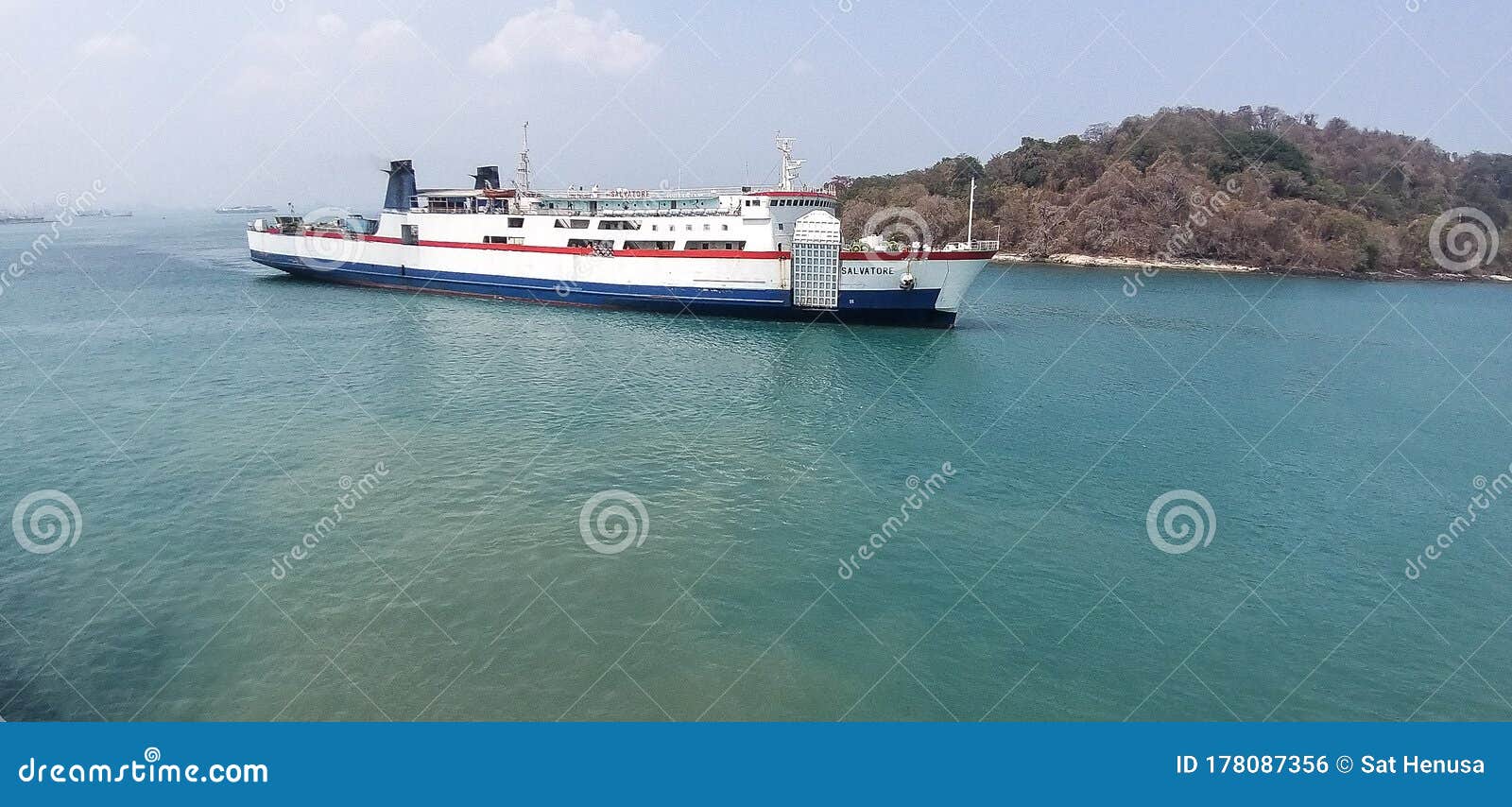 SUNDA STRAIT SHIP stock photo. Image of port, harbor - 178087356