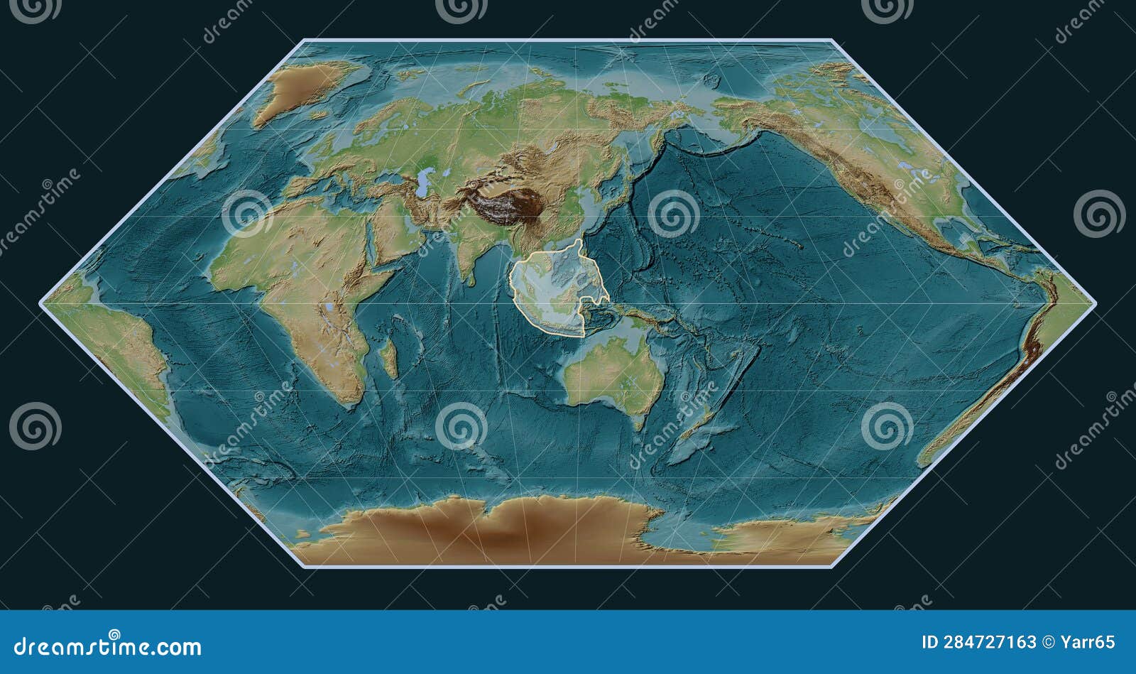Sunda Tectonic Plate. Wiki. Eckert I. Stock Illustration - Illustration ...