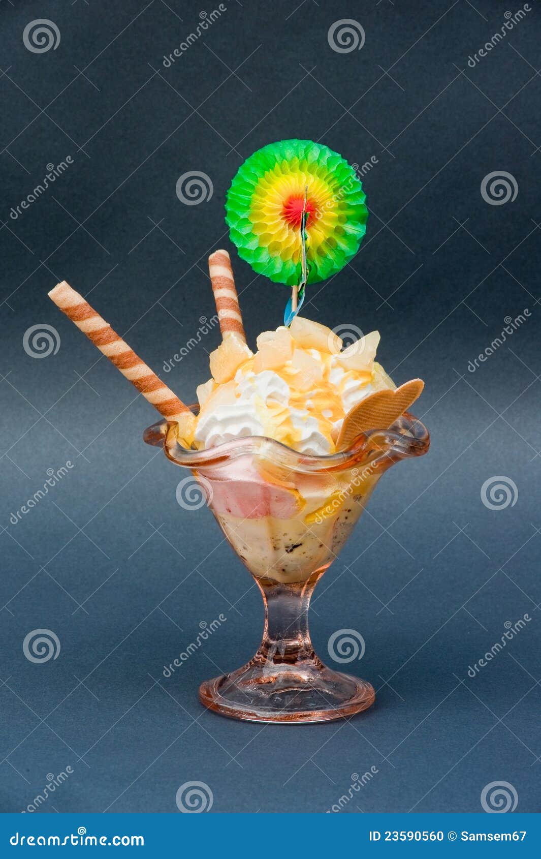 Sundae stock photo. Image of cookie, desert, eating, classic - 23590560