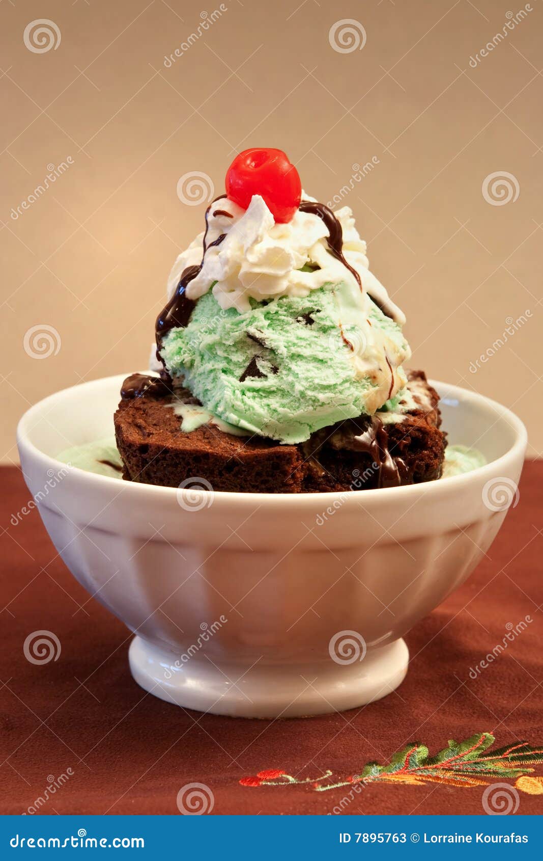 Sundae stock image. Image of treat, sweets, spoon, dessert - 7895763