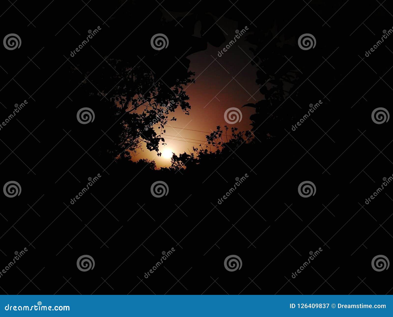 Sundawn stock image. Image of sunrise, evening, nature - 126409837