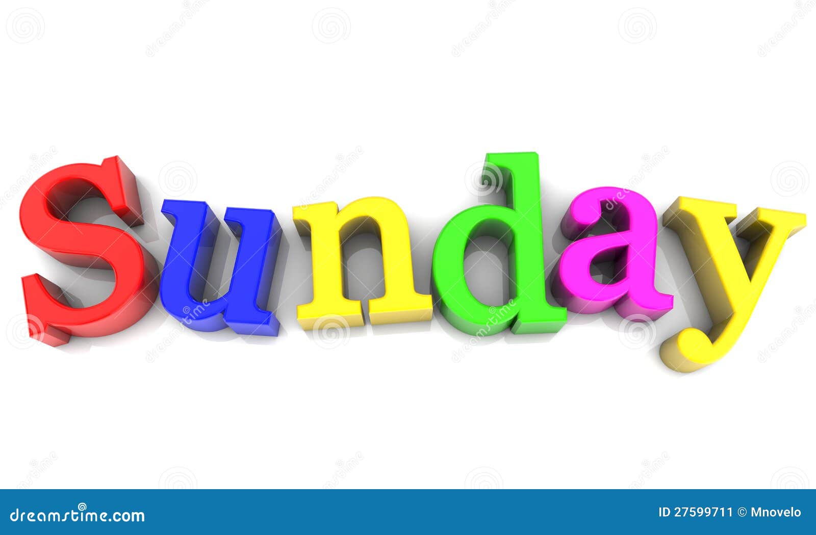Sunday stock illustration. Illustration of week, words - 27599711