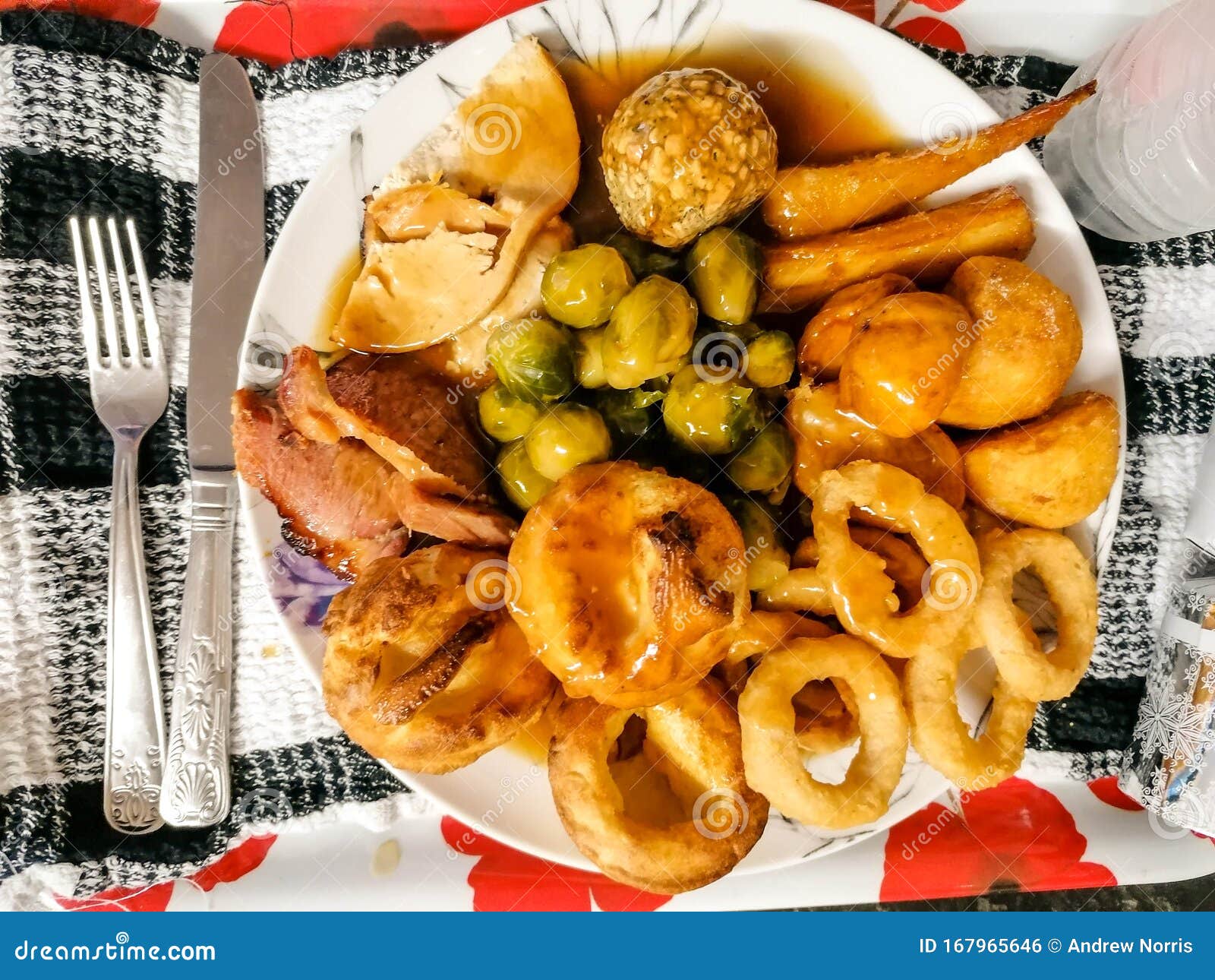 Sunday Roast Dinner stock photo. Image of delicious - 167965646
