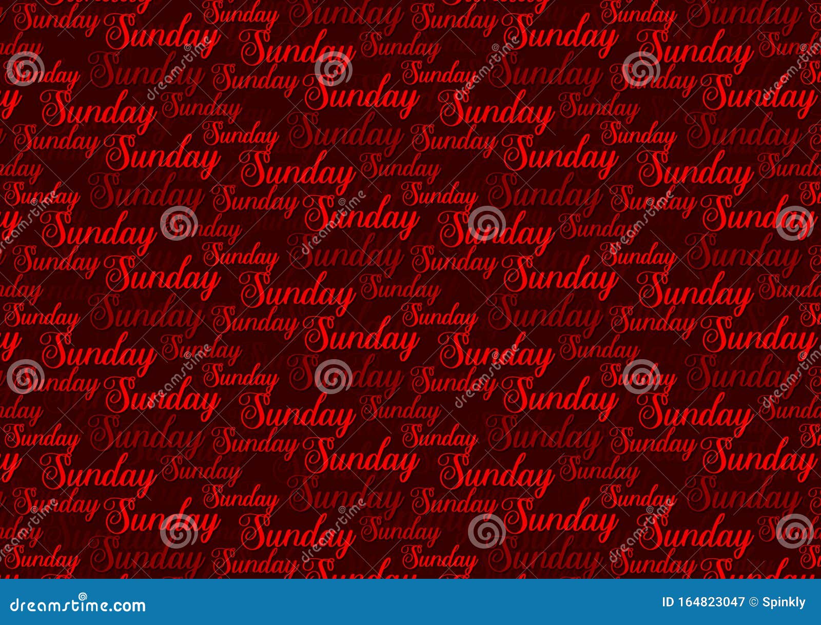 Sunday Text Pattern for Wallpaper Use Stock Illustration - Illustration ...