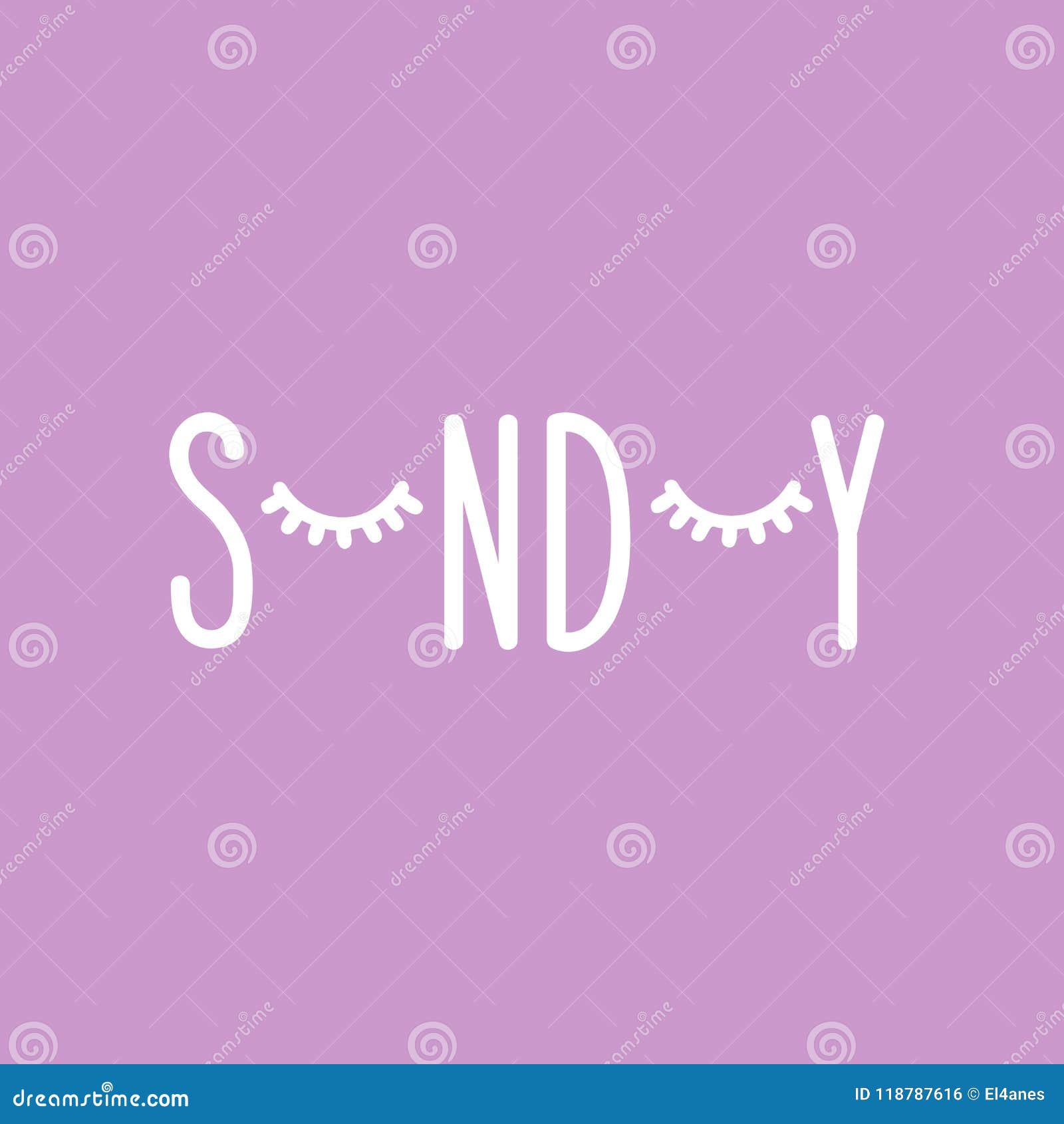 Creative Sunday. Vector Illustration Stock Vector - Illustration of ...