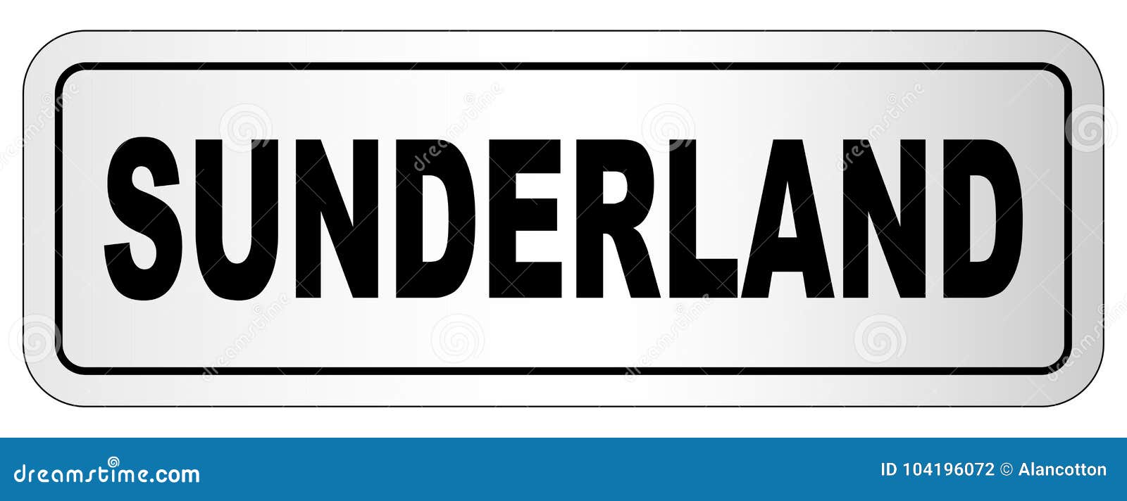 Sunderland City Map With Wards Grey Illustration Silhouette Shape ...