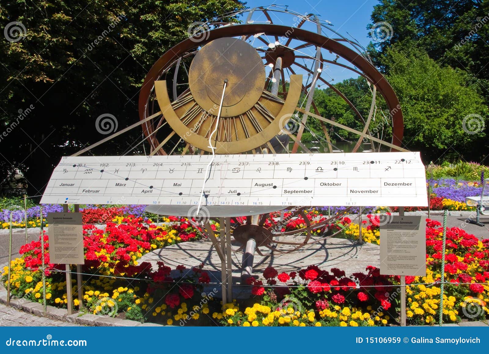 Sundial stock image. Image of famous, iconic, time, sculpture - 15106959