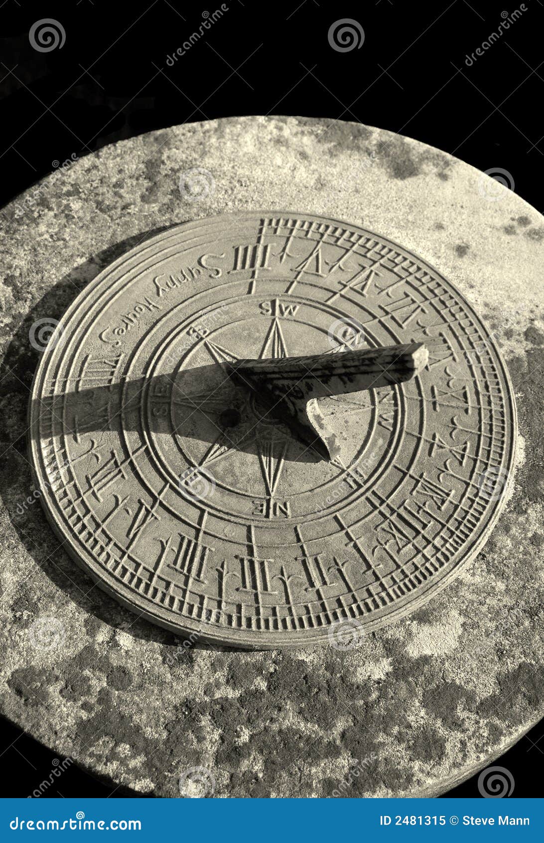 Sundial stock image. Image of timekeeping, shadow, sundials - 2481315