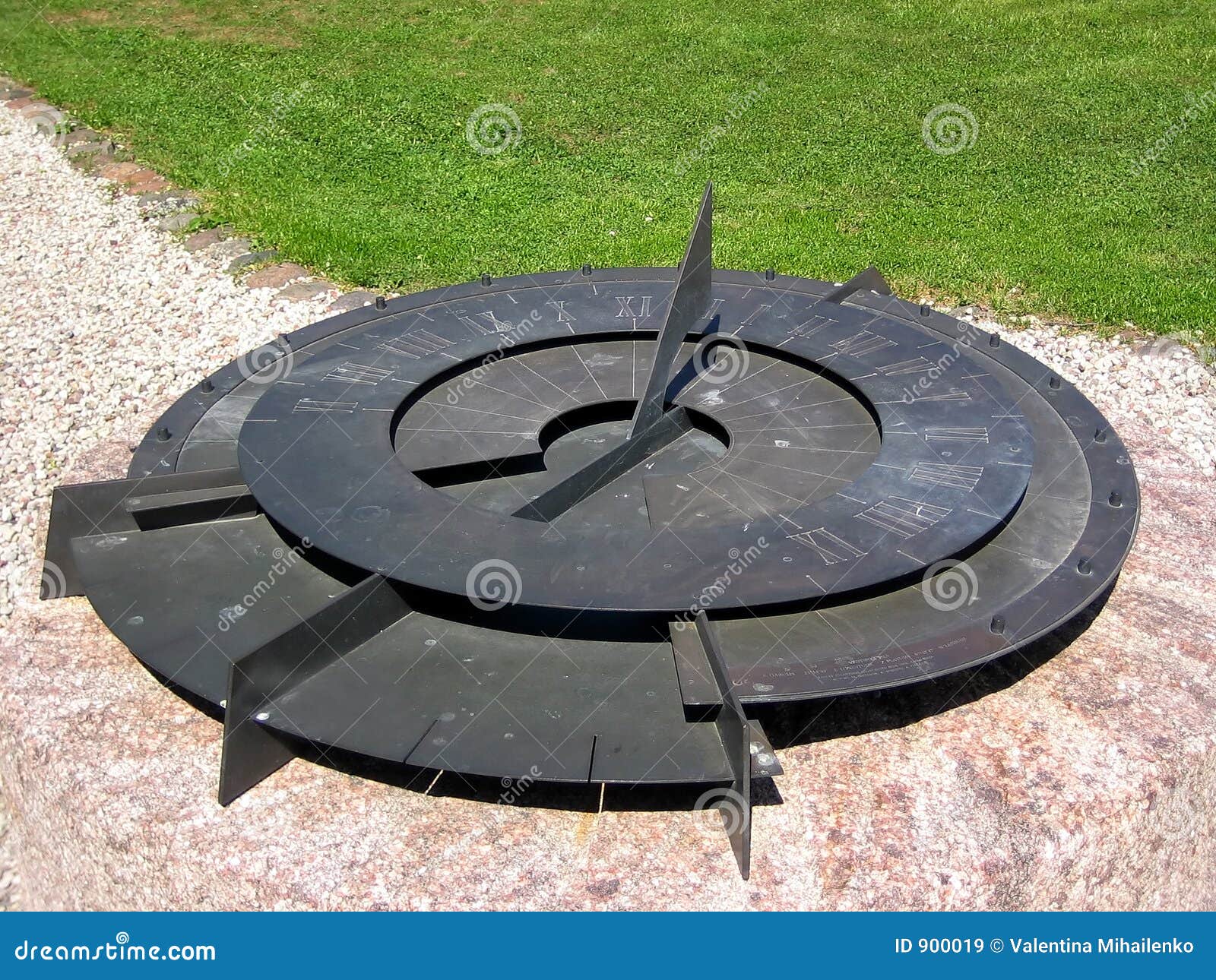 Sundial. stock image. Image of close, metal, noon, discovery - 900019