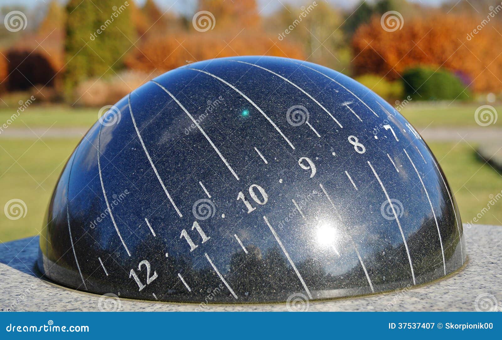 Sundial stock image. Image of stone, clock, garden, sphere - 37537407