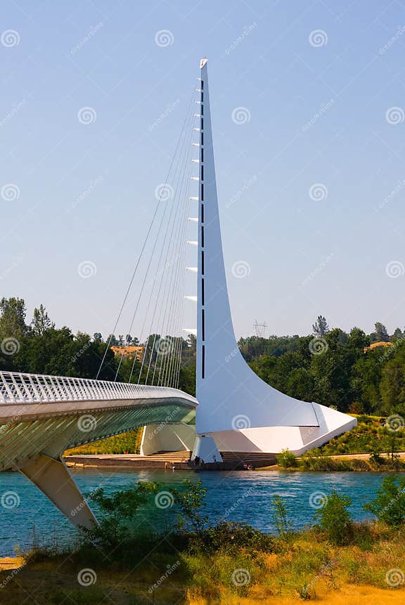 Sundial Bridge editorial stock image. Image of sacramento - 5471289