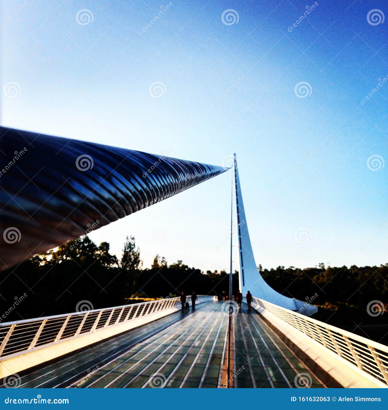 Sundial Bridge editorial stock photo. Image of sundial - 161632063