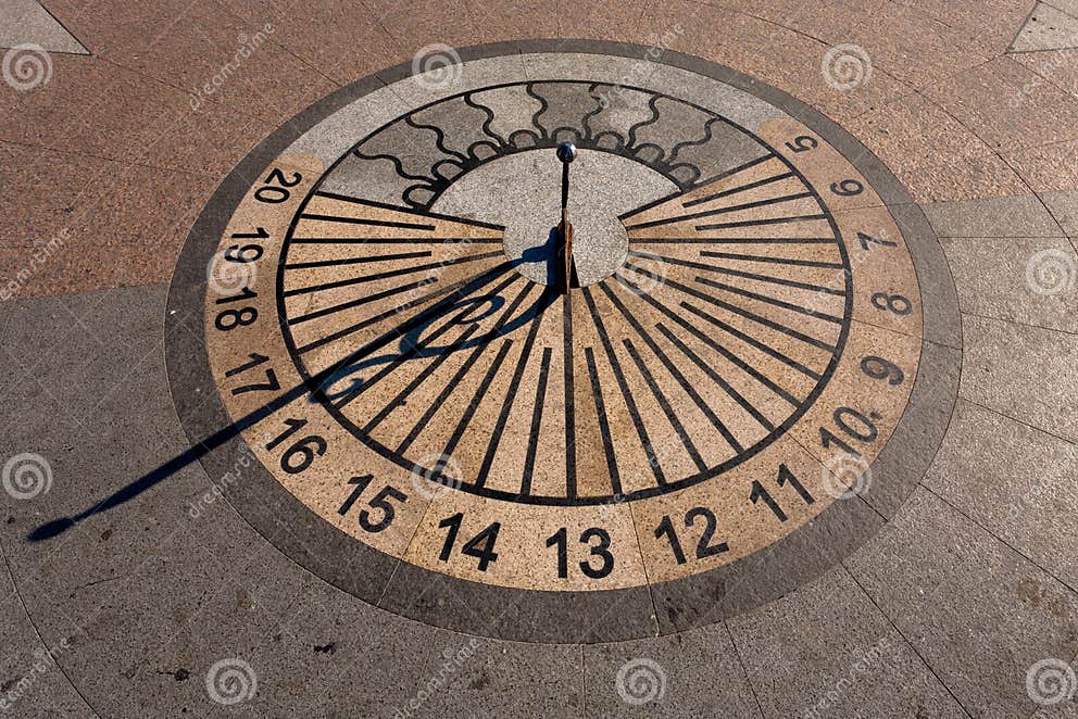 Sundial clock stock image. Image of shadow, astronomy - 15895747