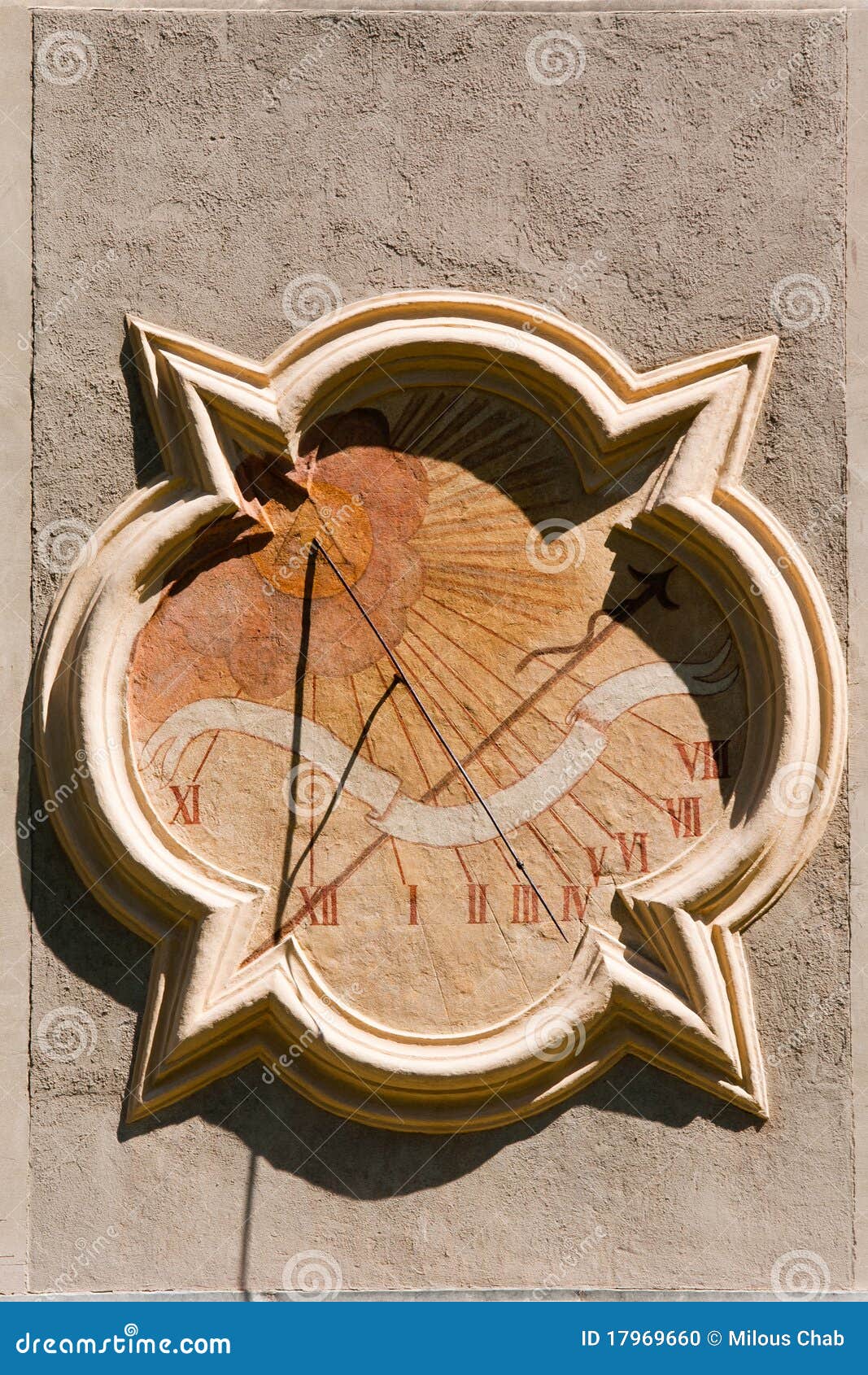 Sundial clock stock photo. Image of slovakia, obsolete - 17969660