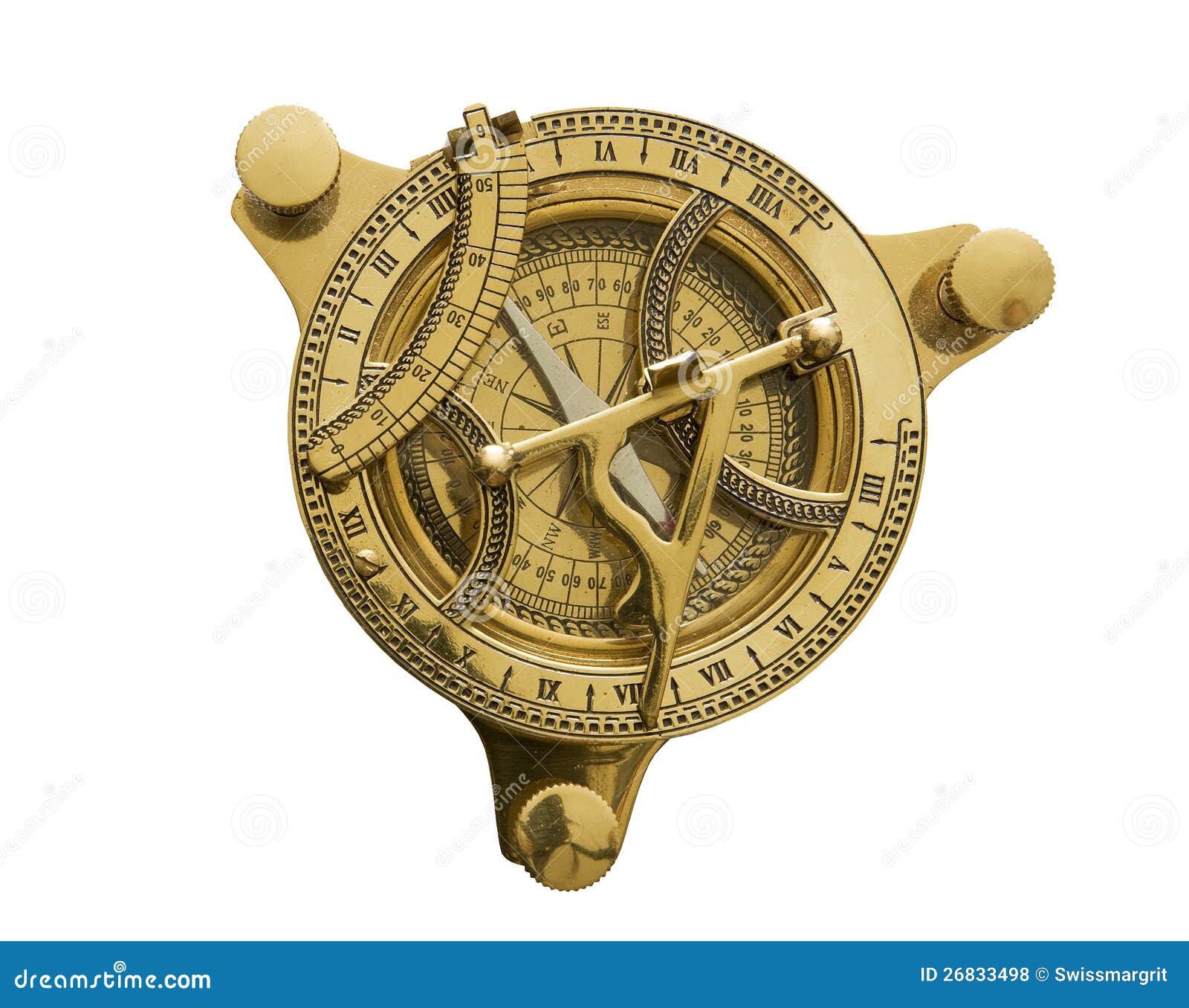 Sundial With Compass Royalty-Free Stock Image | CartoonDealer.com #26833498