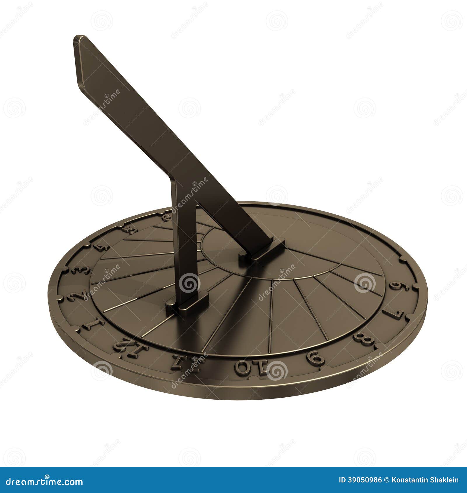 Sundial. stock illustration. Illustration of minutes - 39050986