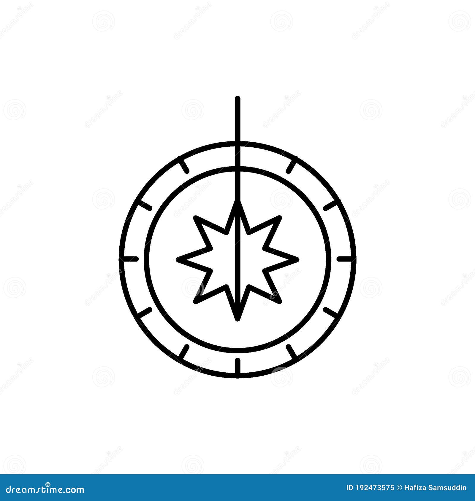 Sundial Icon. Vector Illustration Decorative Design Stock Vector ...