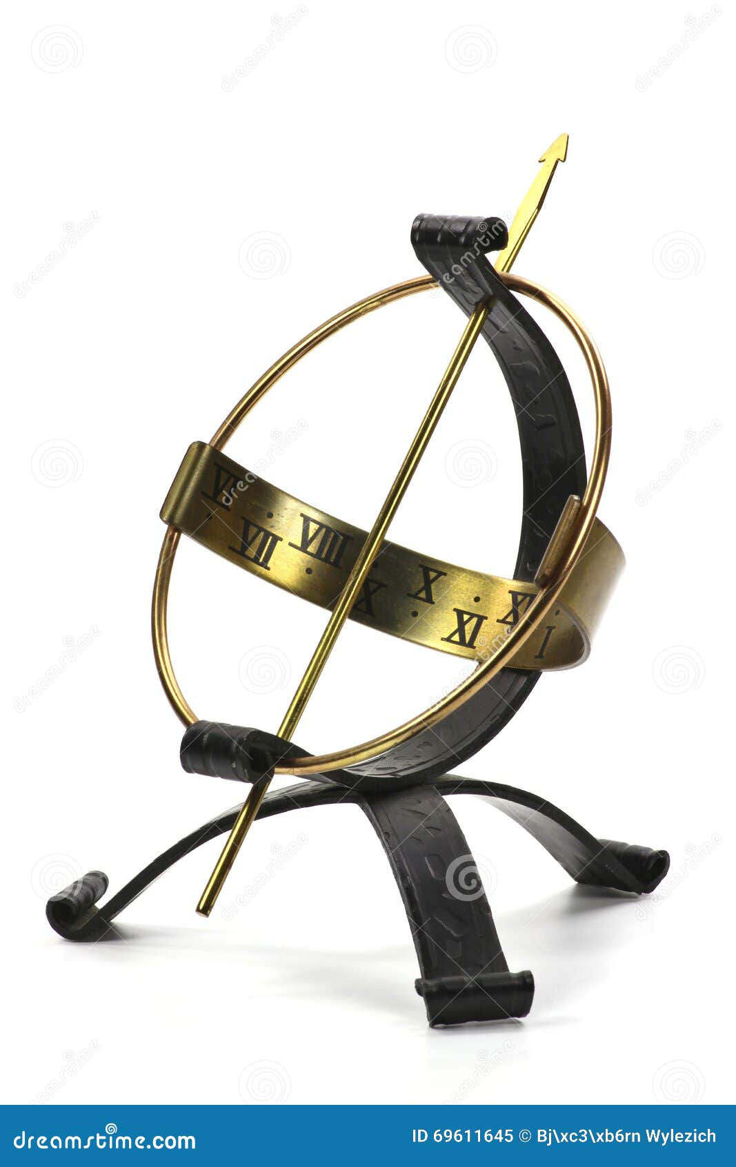 Sundial stock image. Image of sundial, antique, background - 69611645