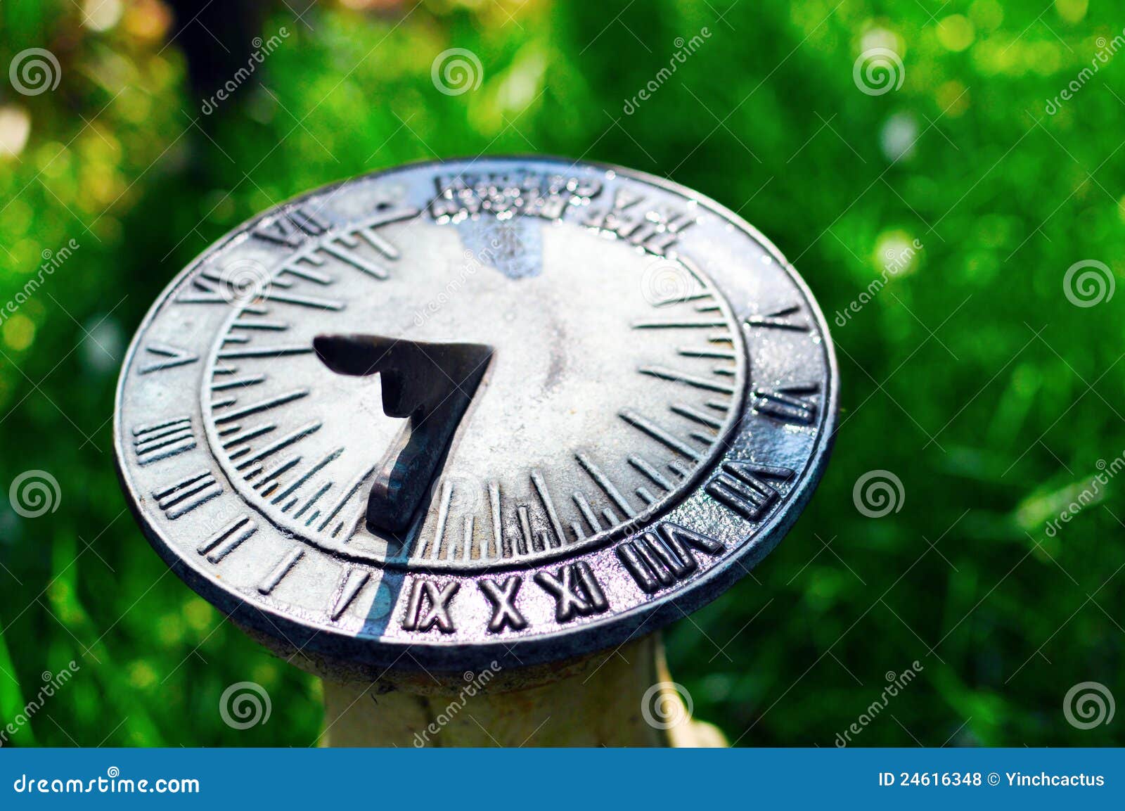 Sundial before Noon stock photo. Image of green, decoration - 24616348