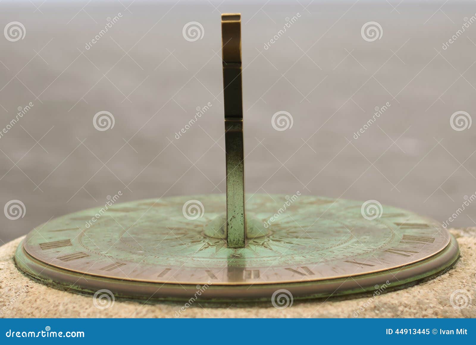 Sundial at noon stock image. Image of dark, rainy, saint - 44913445