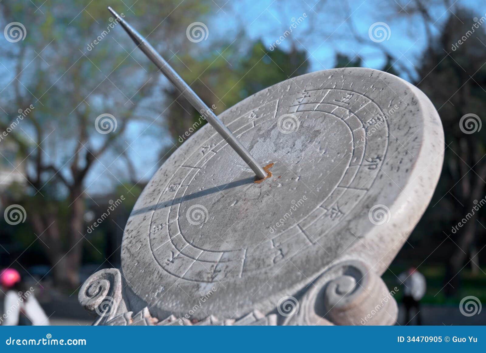 Sundial stock image. Image of isolated, garden, historical - 34470905