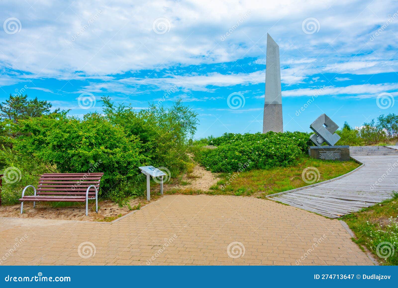 Sundial at Parnidis Dune at Curonian Spit in Lithuania Stock Image ...