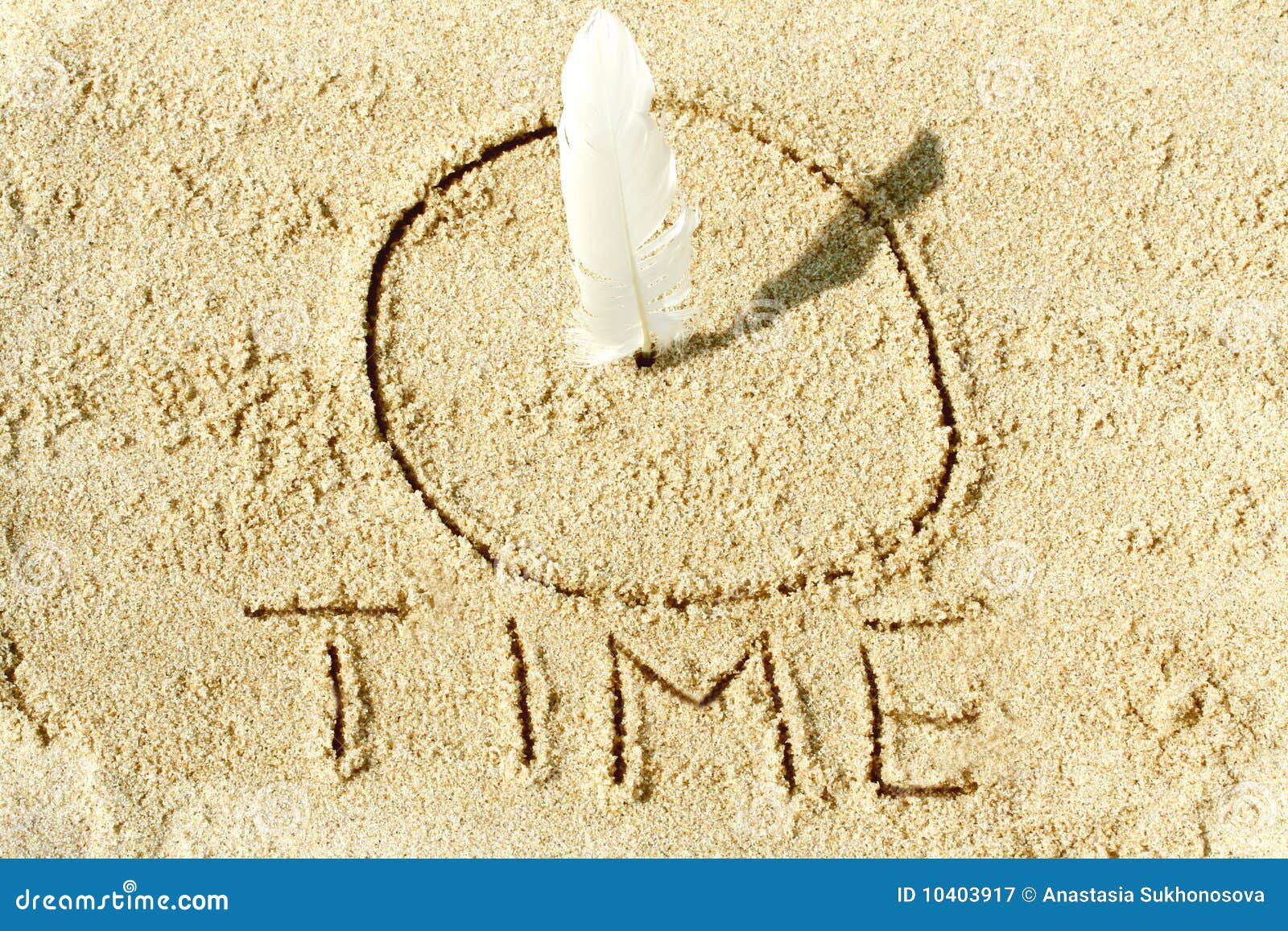 Sundial on the sand stock image. Image of arrow, sand - 10403917