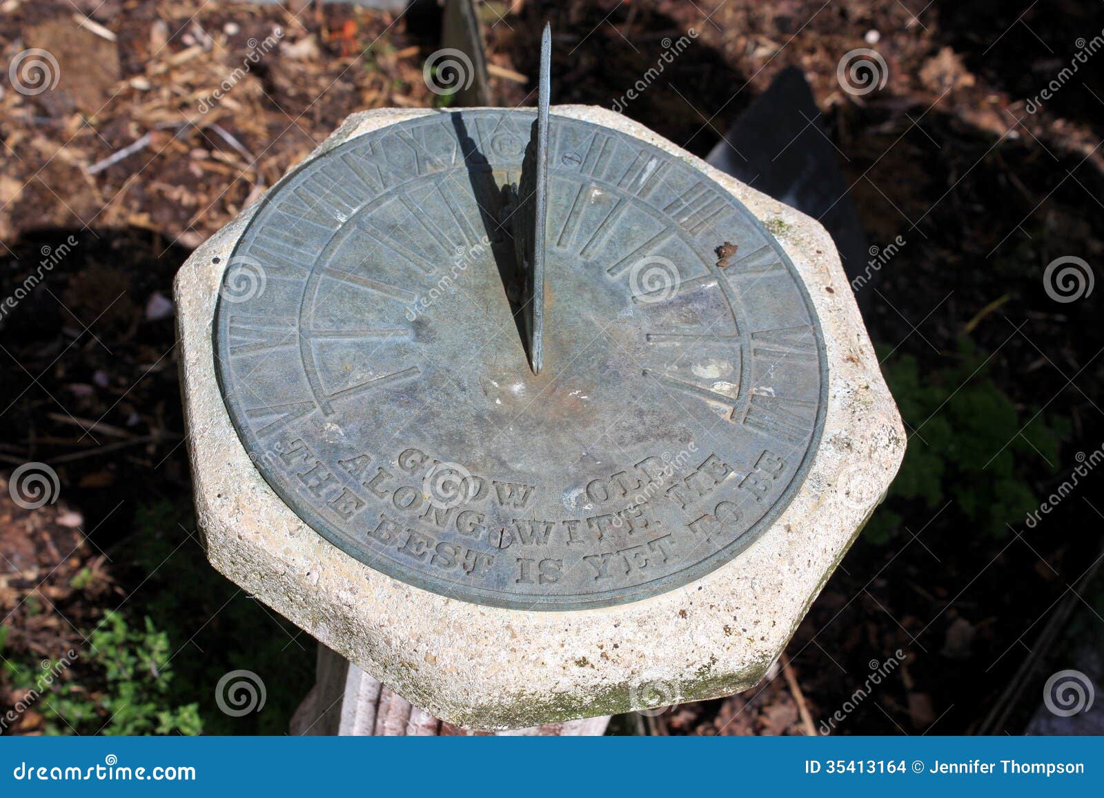 Sundial stock photo. Image of steel, arrow, numbers, dial - 35413164