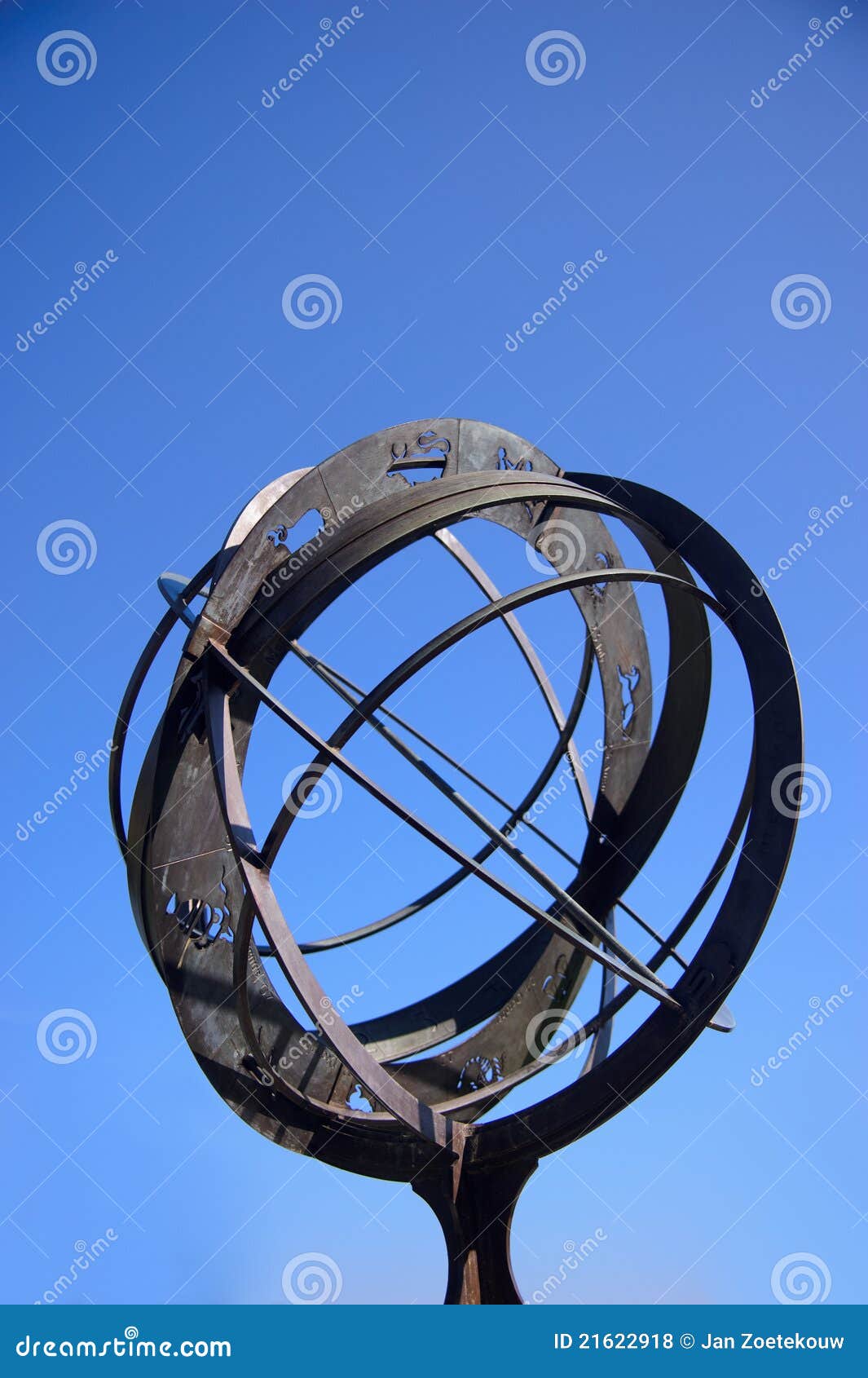 Sundial with zodiac signs stock photo. Image of nostalgia - 21622918