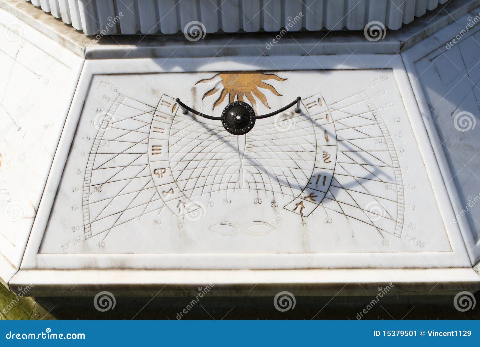 Sundials stock image. Image of clock, shadow, architecture - 15379501