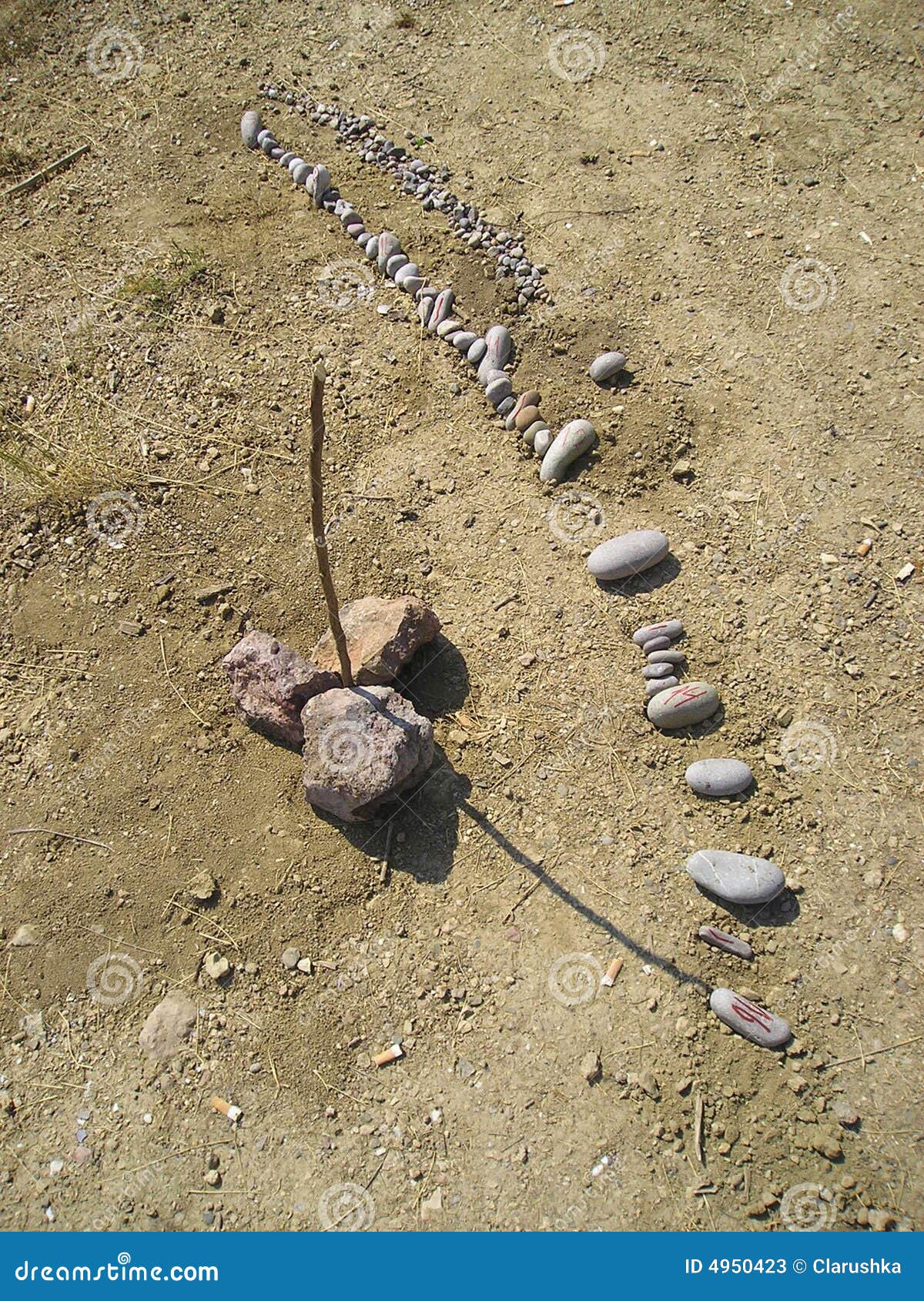 Sundials stock image. Image of summer, sundials, stick - 4950423