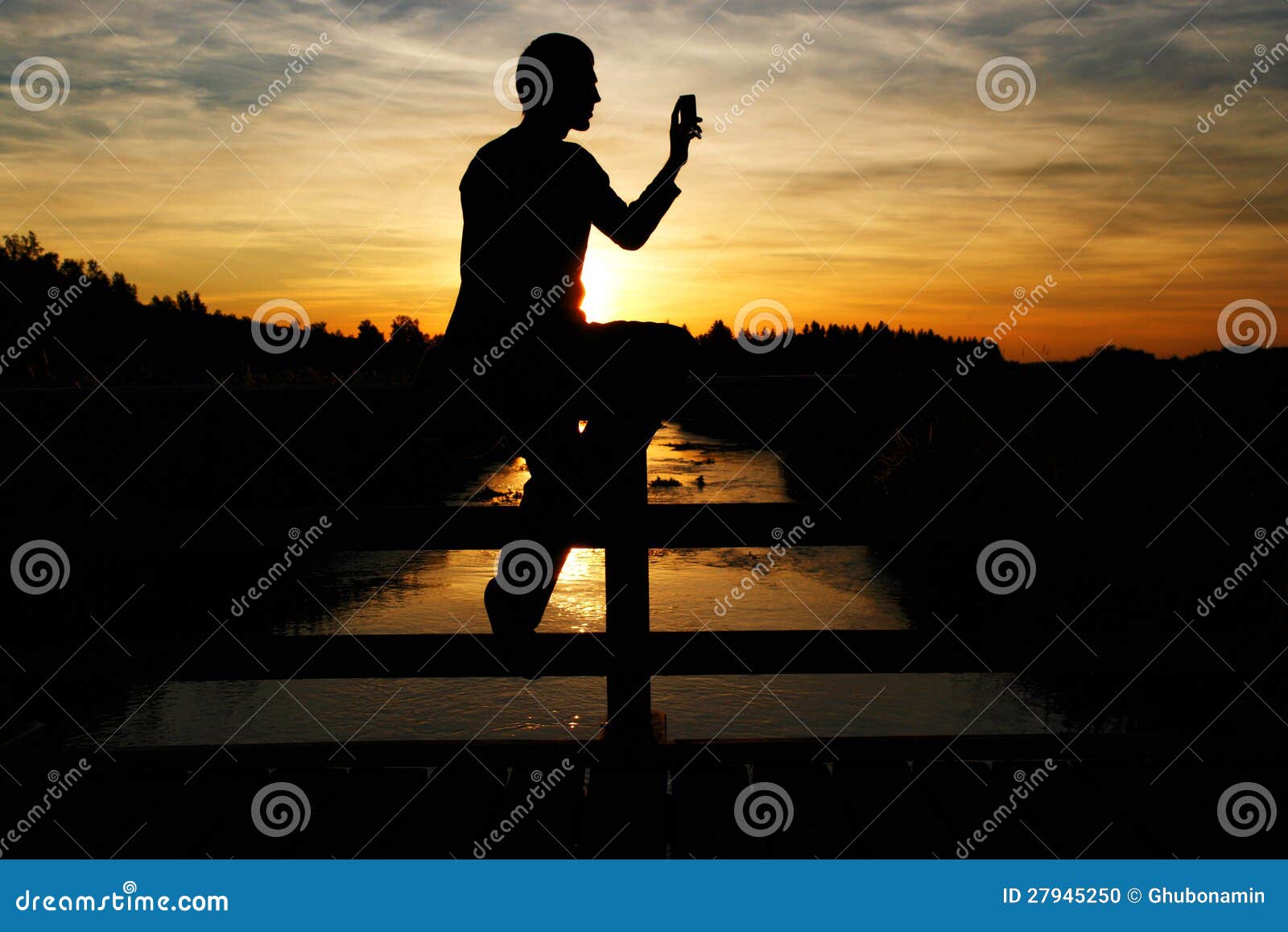Sundown stock photo. Image of photograph, cell, perosn - 27945250