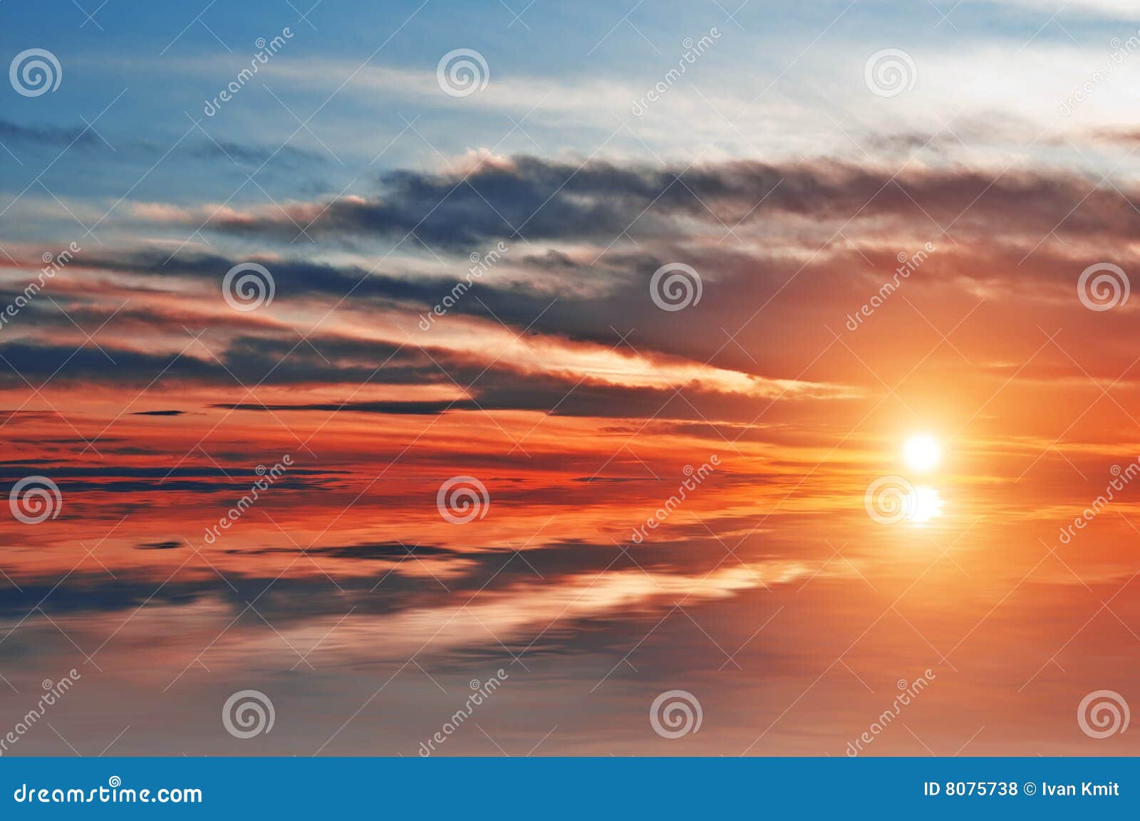 Sundown stock photo. Image of horizon, coast, beautiful - 8075738