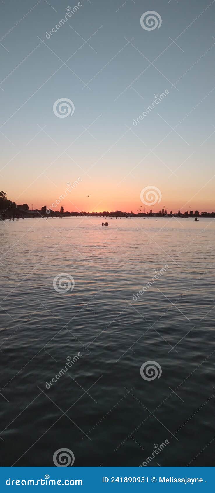 Sundown at the beach stock image. Image of sunset, sunlight - 241890931