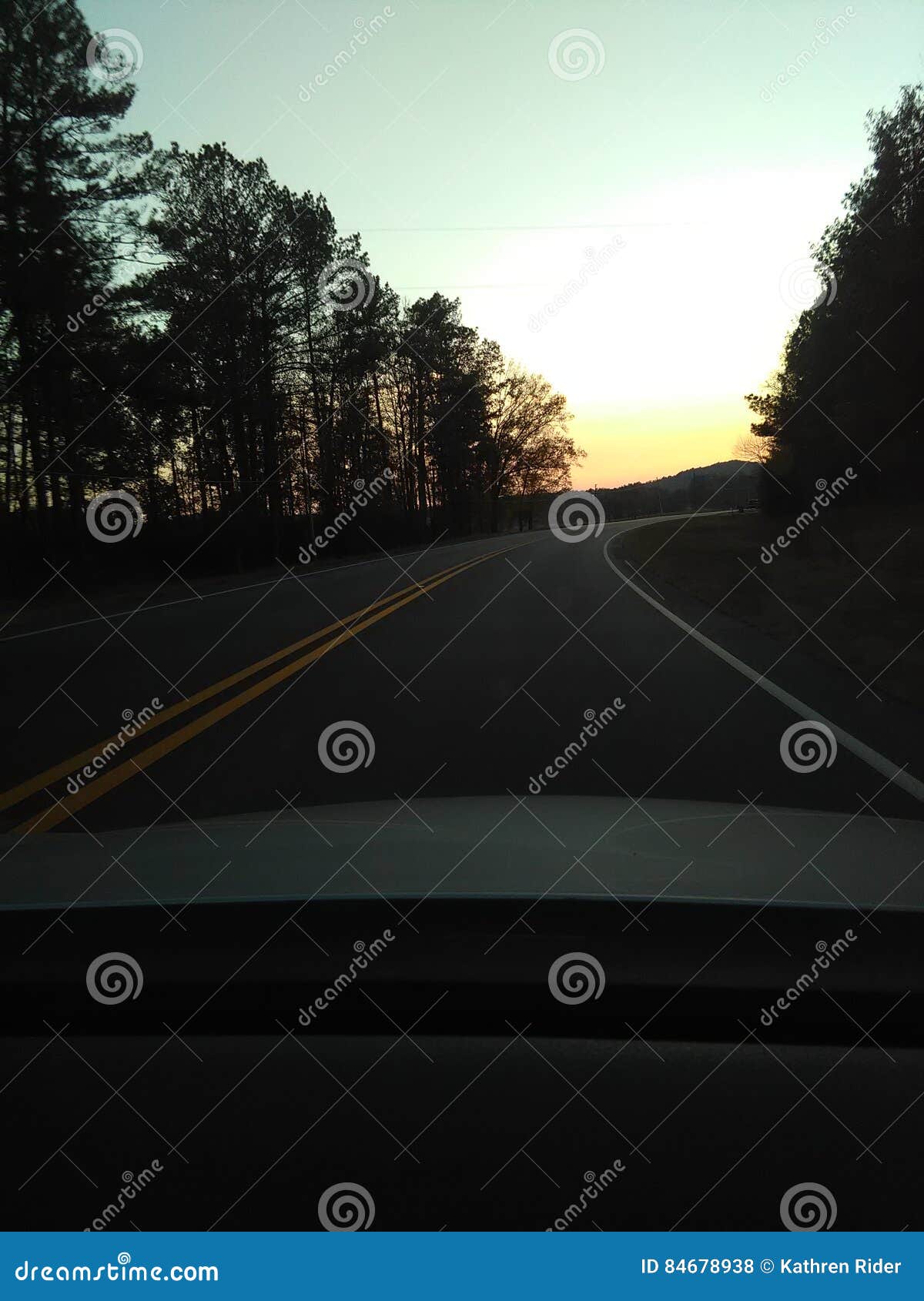 Sundown stock photo. Image of road, horizon, dusk, asphalt - 84678938