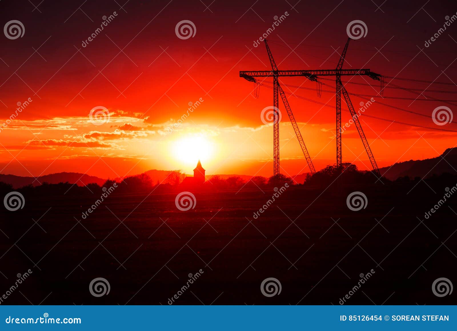 Sundown stock photo. Image of background, ocean, beauty - 85126454