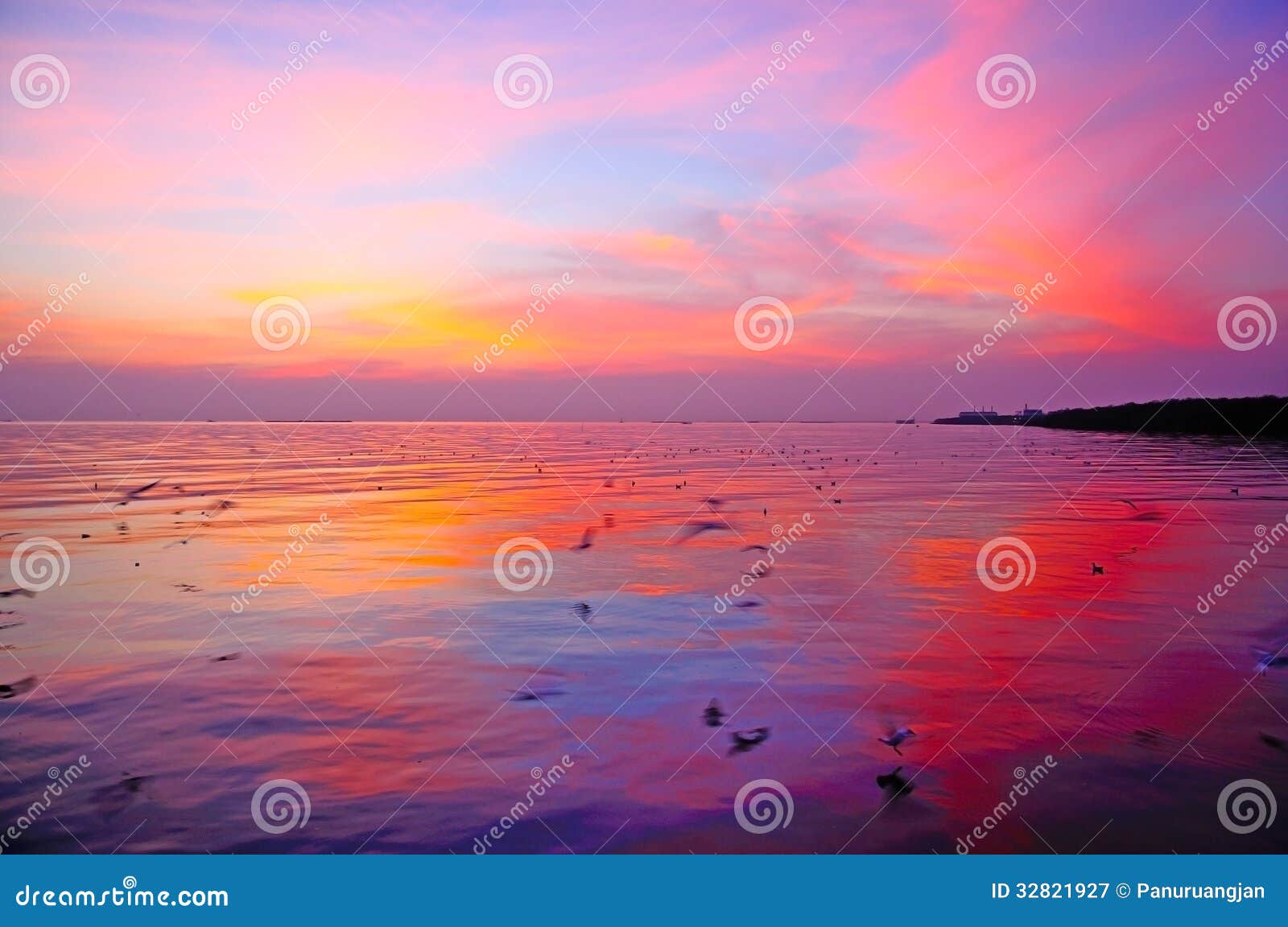 Sundown stock image. Image of gold, landscape, beautiful - 32821927