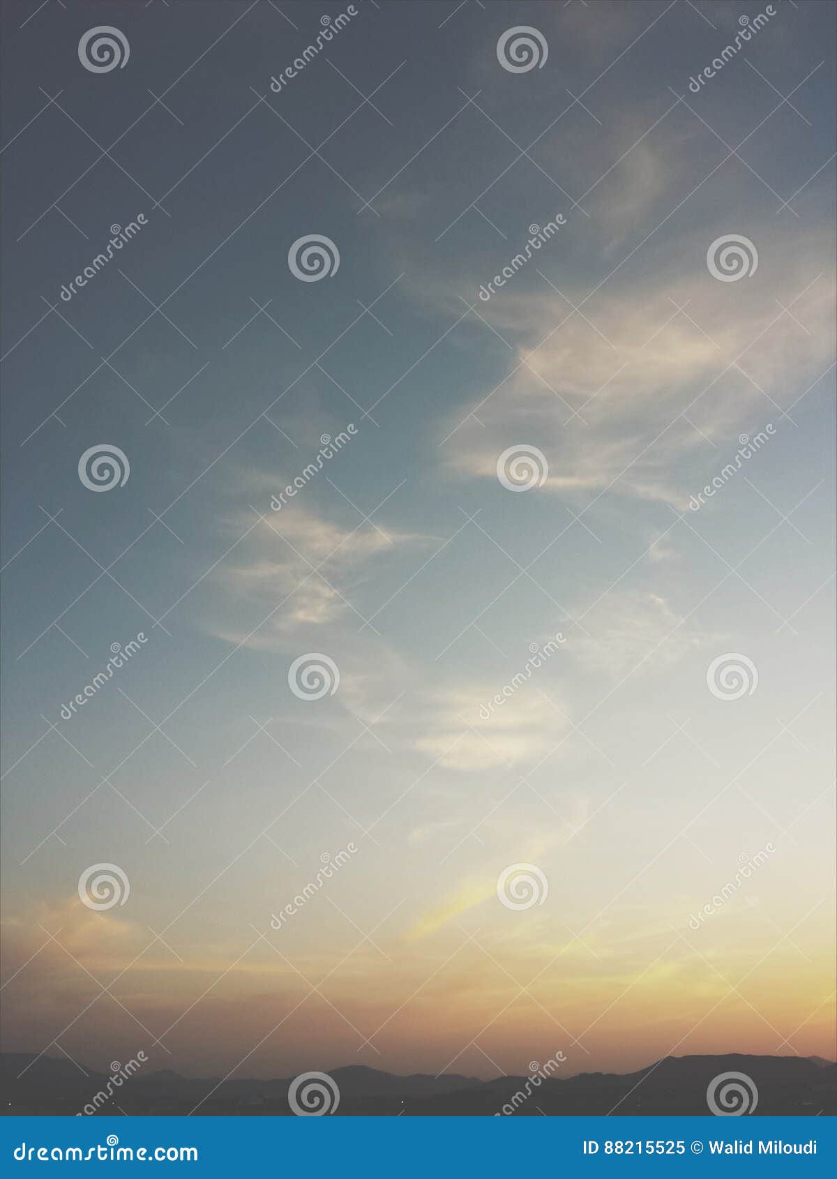 Sundown sky stock image. Image of sundown, winter, morroco - 88215525