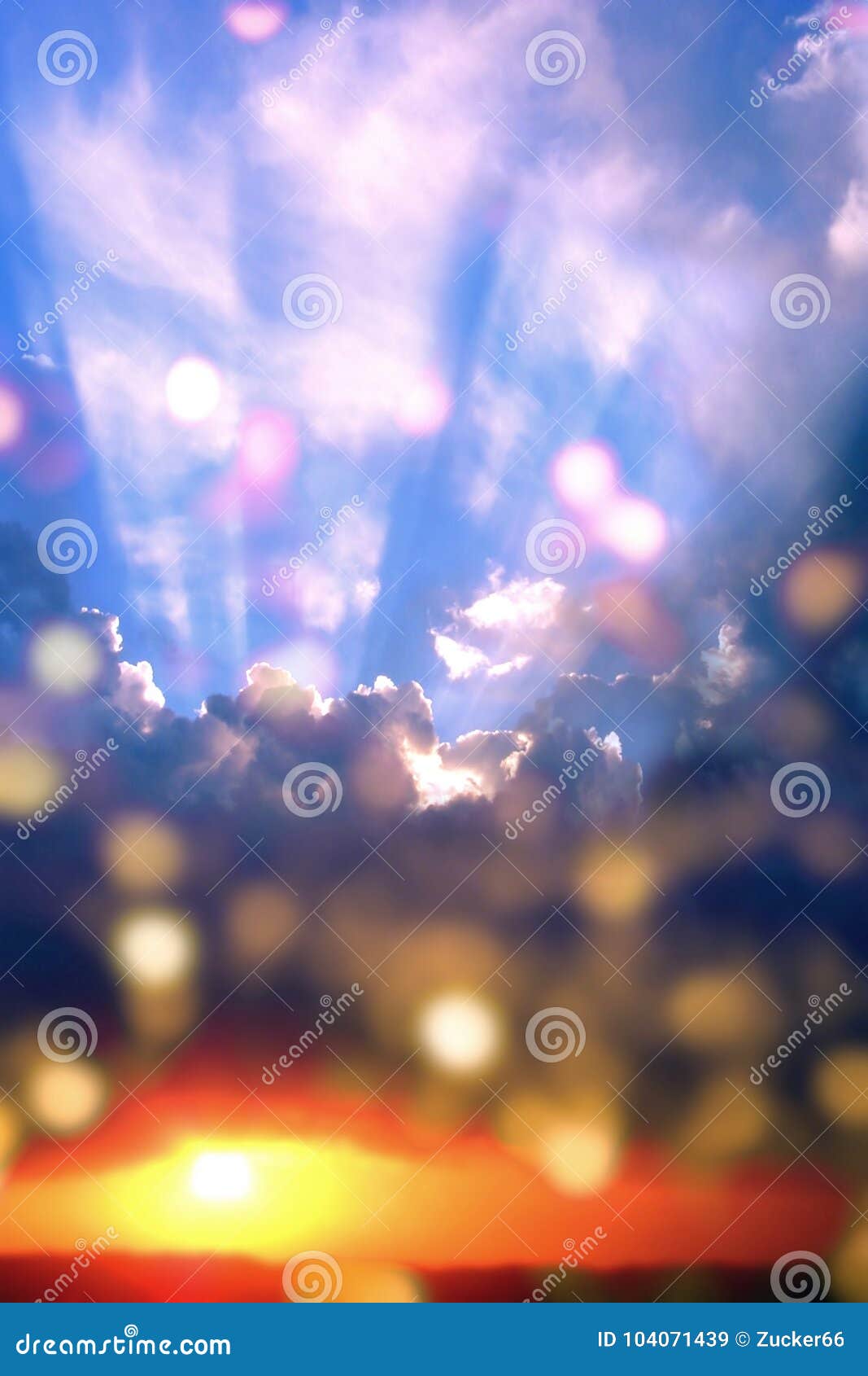 Sundown sun in cloud stock image. Image of summer, glare - 104071439