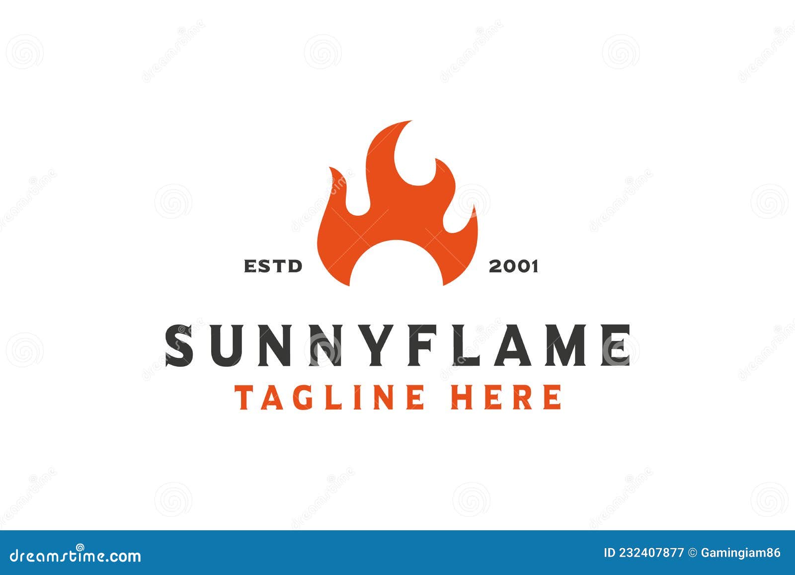 Sunflame Logo Design Vector Insignia Stock Vector - Illustration of ...