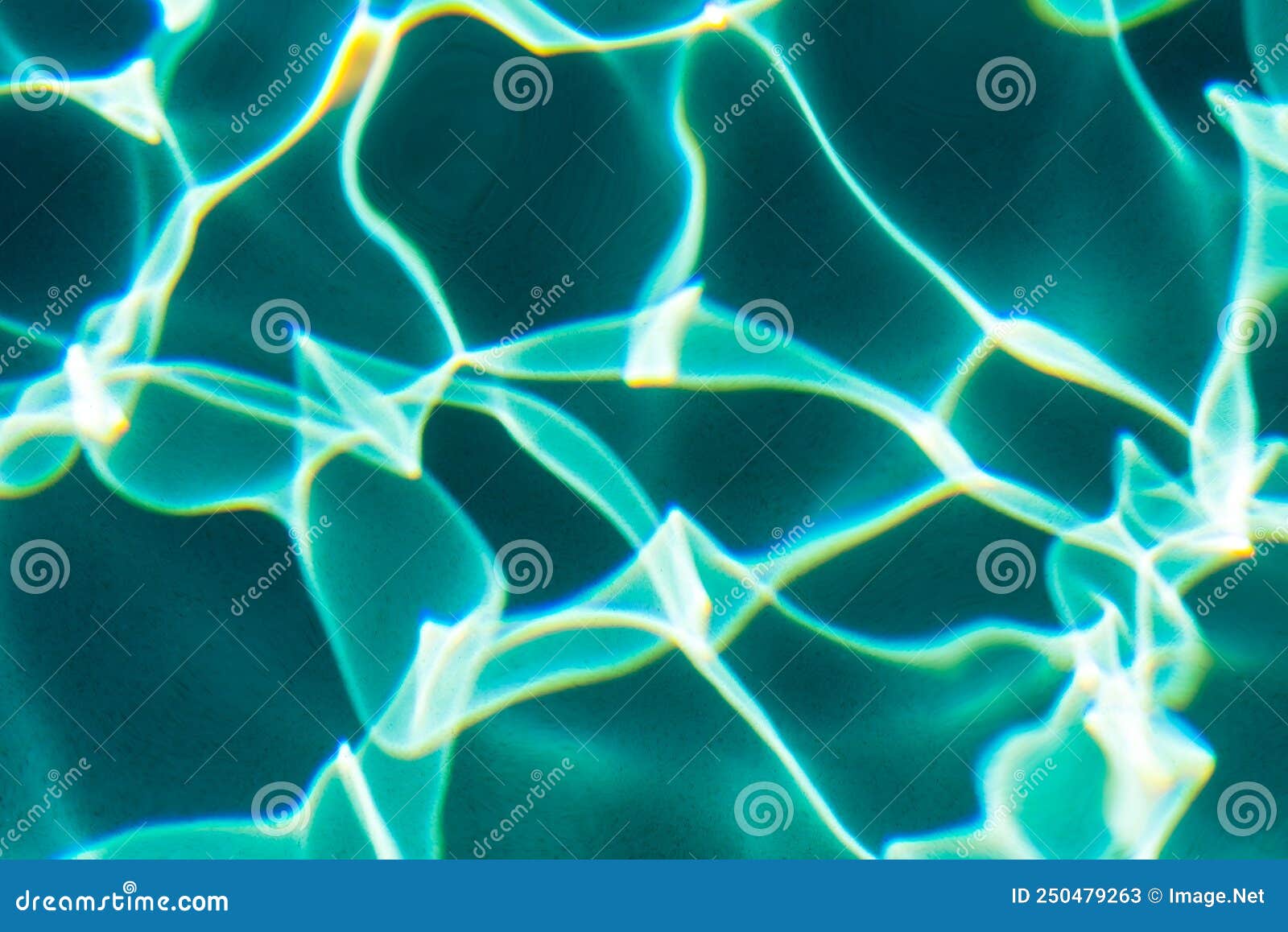Sunflecks on Emerald Water Surface in a Swiming Pool Stock Illustration ...
