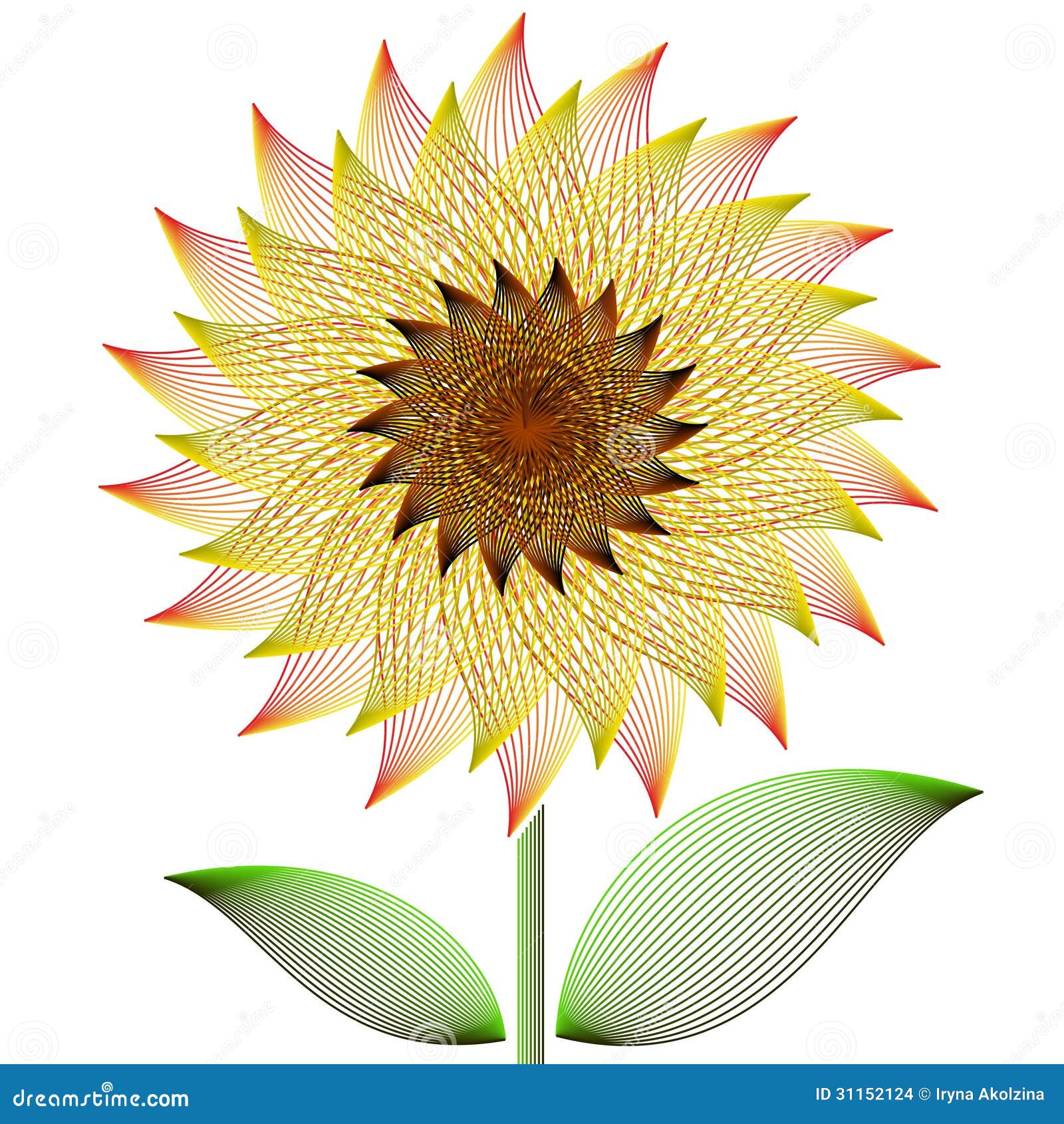 Sunflower stock vector. Illustration of bright, nature - 31152124